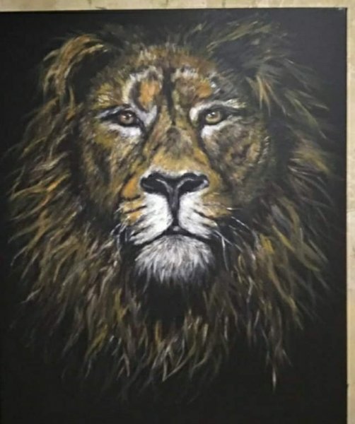 Pittura Acrilica Del Leone