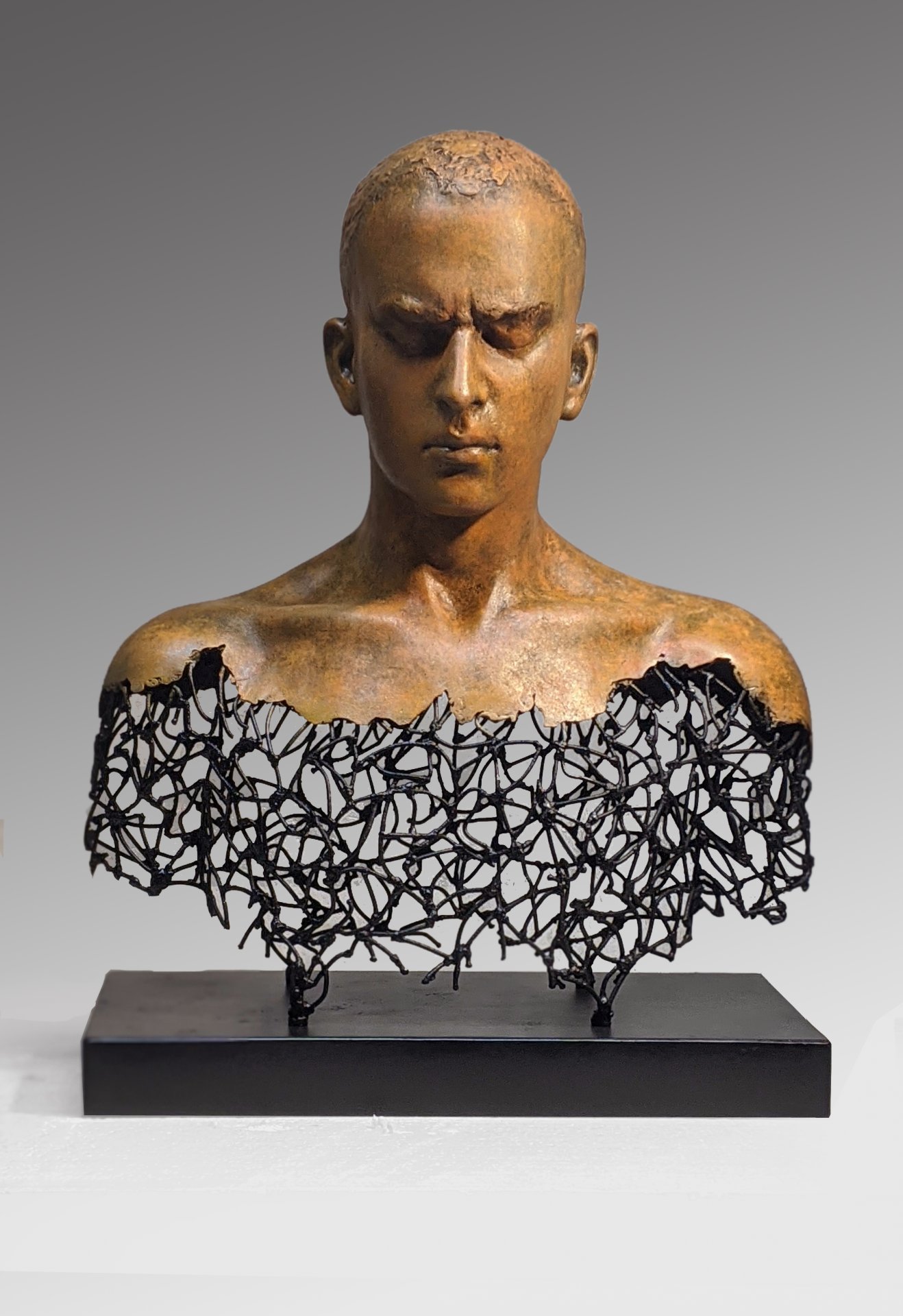 PRAYER Sculpture - Roman Rabyk - Jose Art Gallery