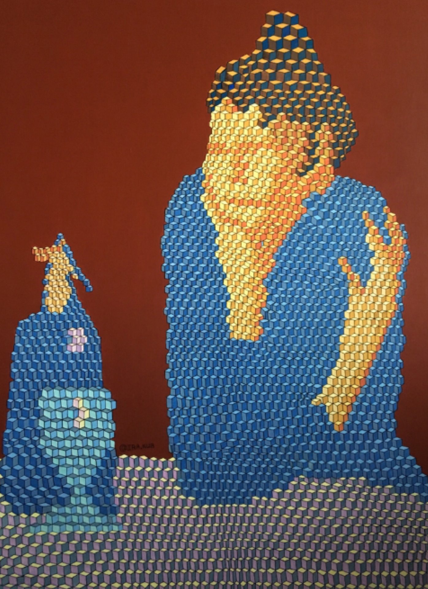 Absinthe lover Painting by Ira Kub - Jose Art Gallery