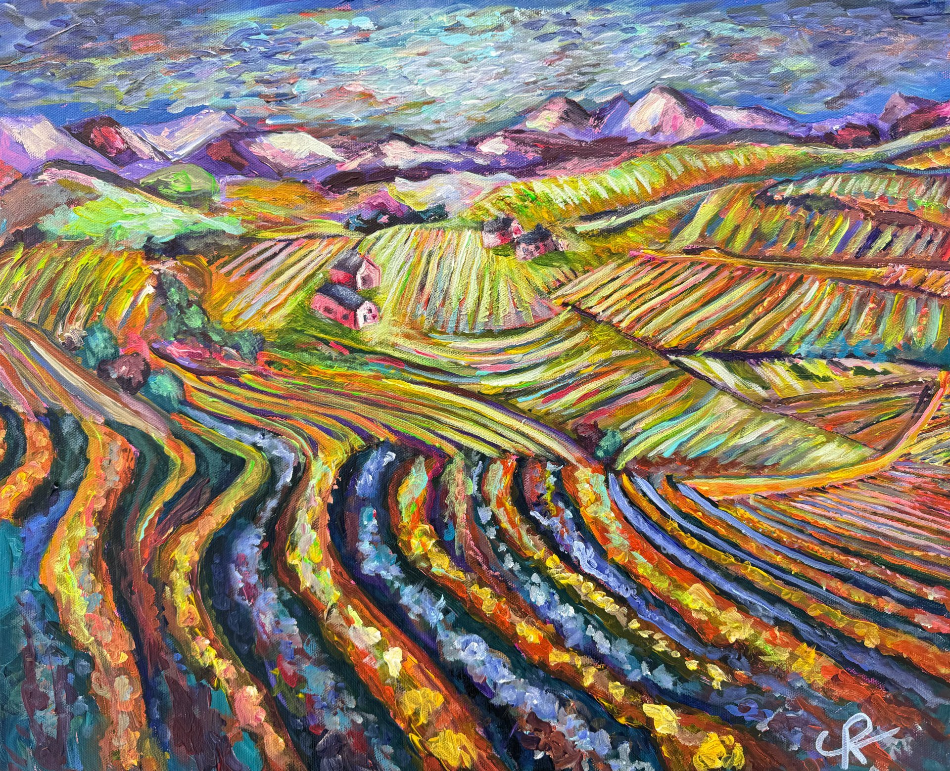 Melodic Fields Painting by Chris Rutledge - Jose Art Gallery