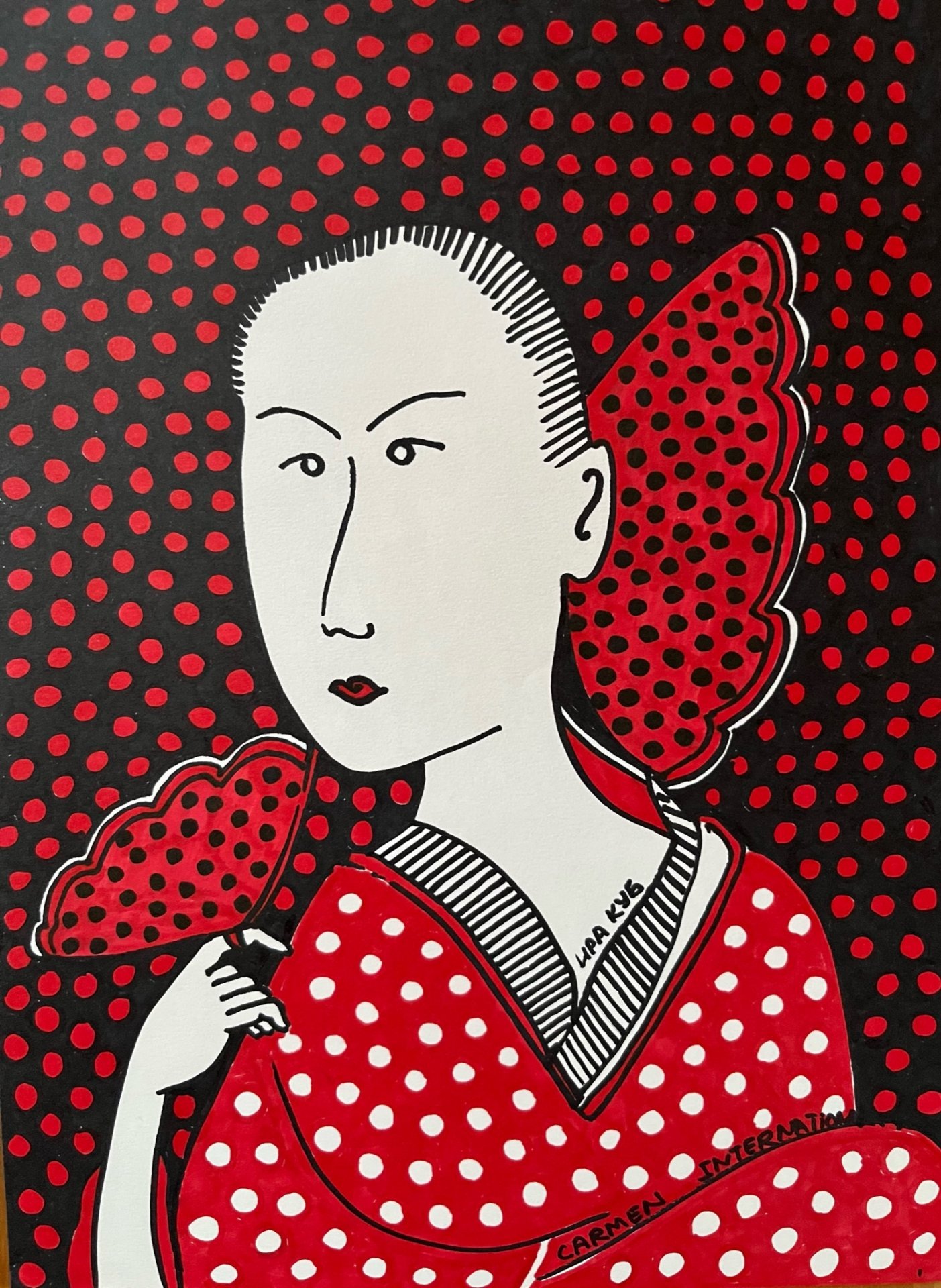Japonés - Alas Dibujo - Ira Kub - Jose Art Gallery