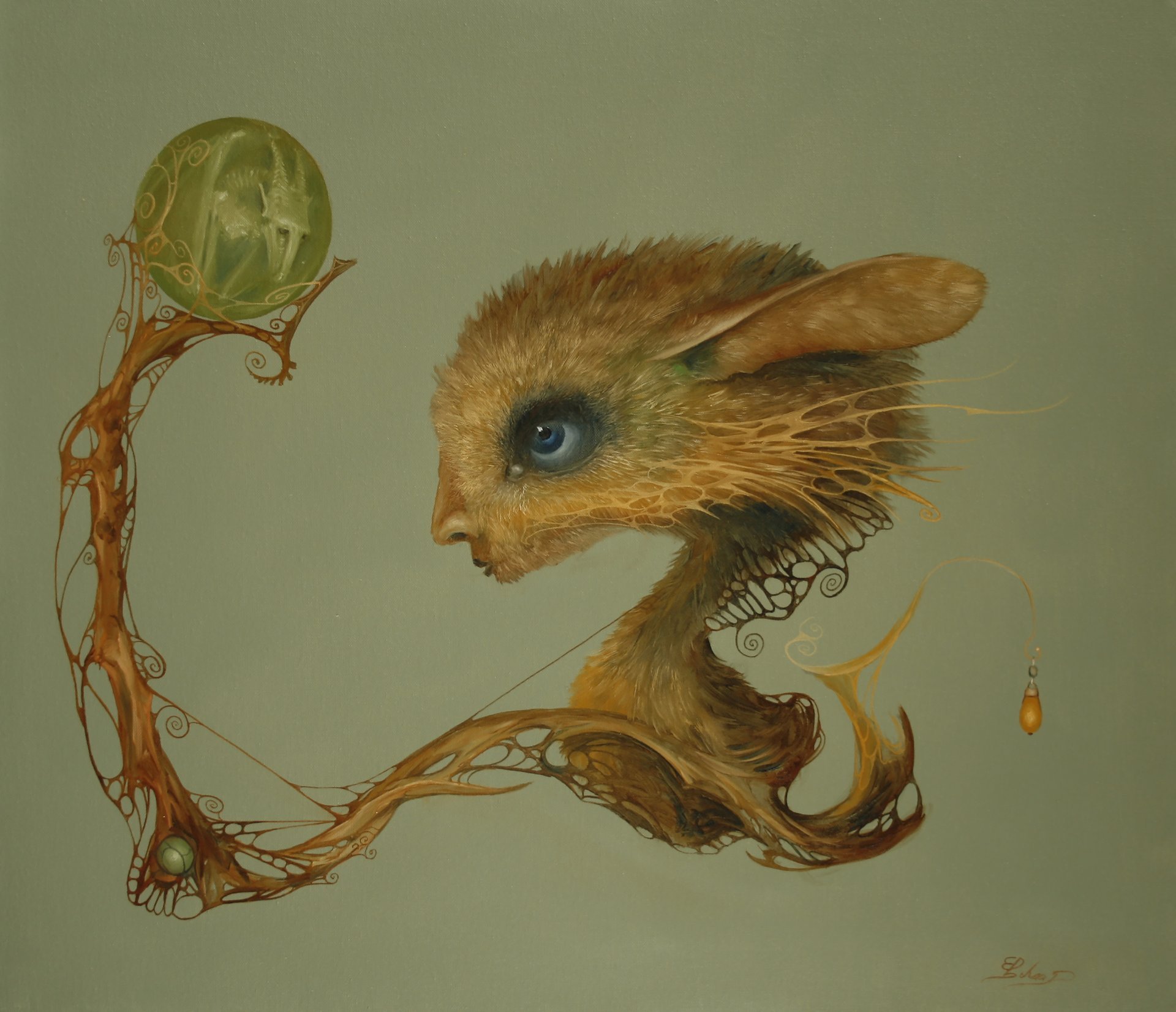 Accoucheuse: Dreamy Protectors Painting by Ed Schaap