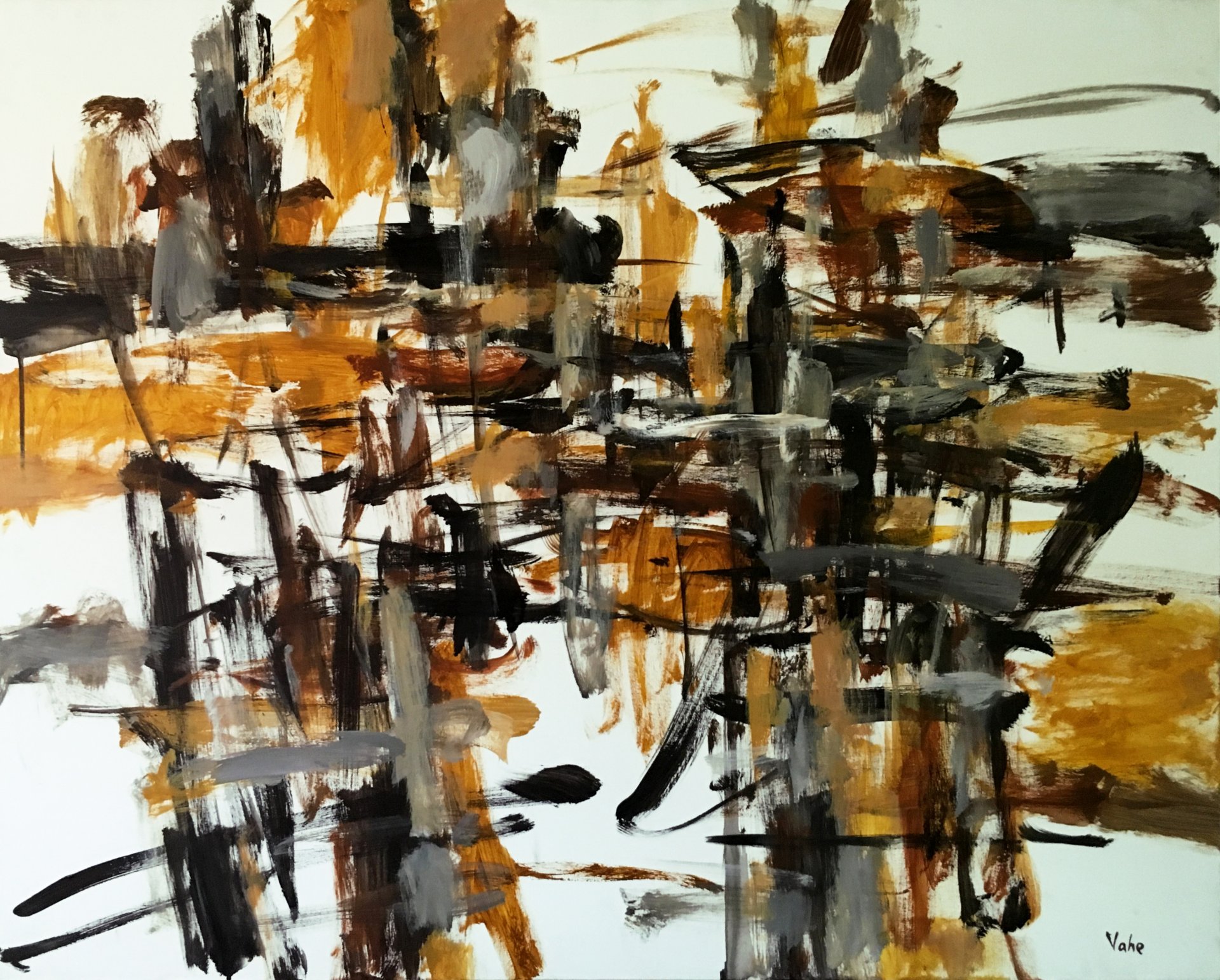 Industrial Factory Painting by Vahe Hakobyan