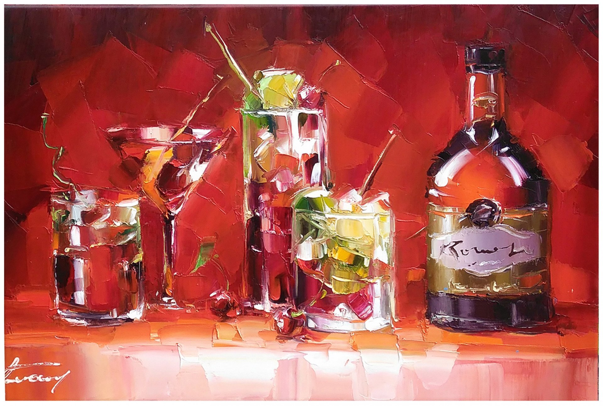 Friday evening Painting by Vitalii Pliushch