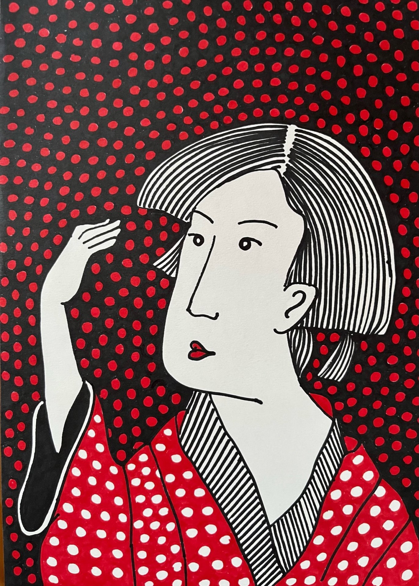 Japanese - Mirror Drawing - Ira Kub - Jose Art Gallery