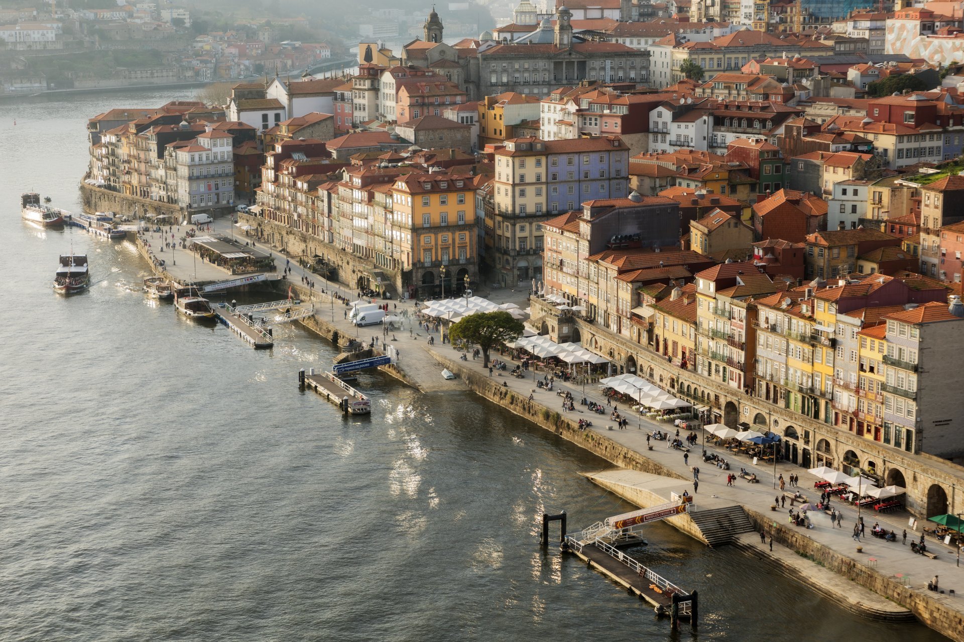 Promenade Porto: Color of the Evening Painting by Viktoria Telnova