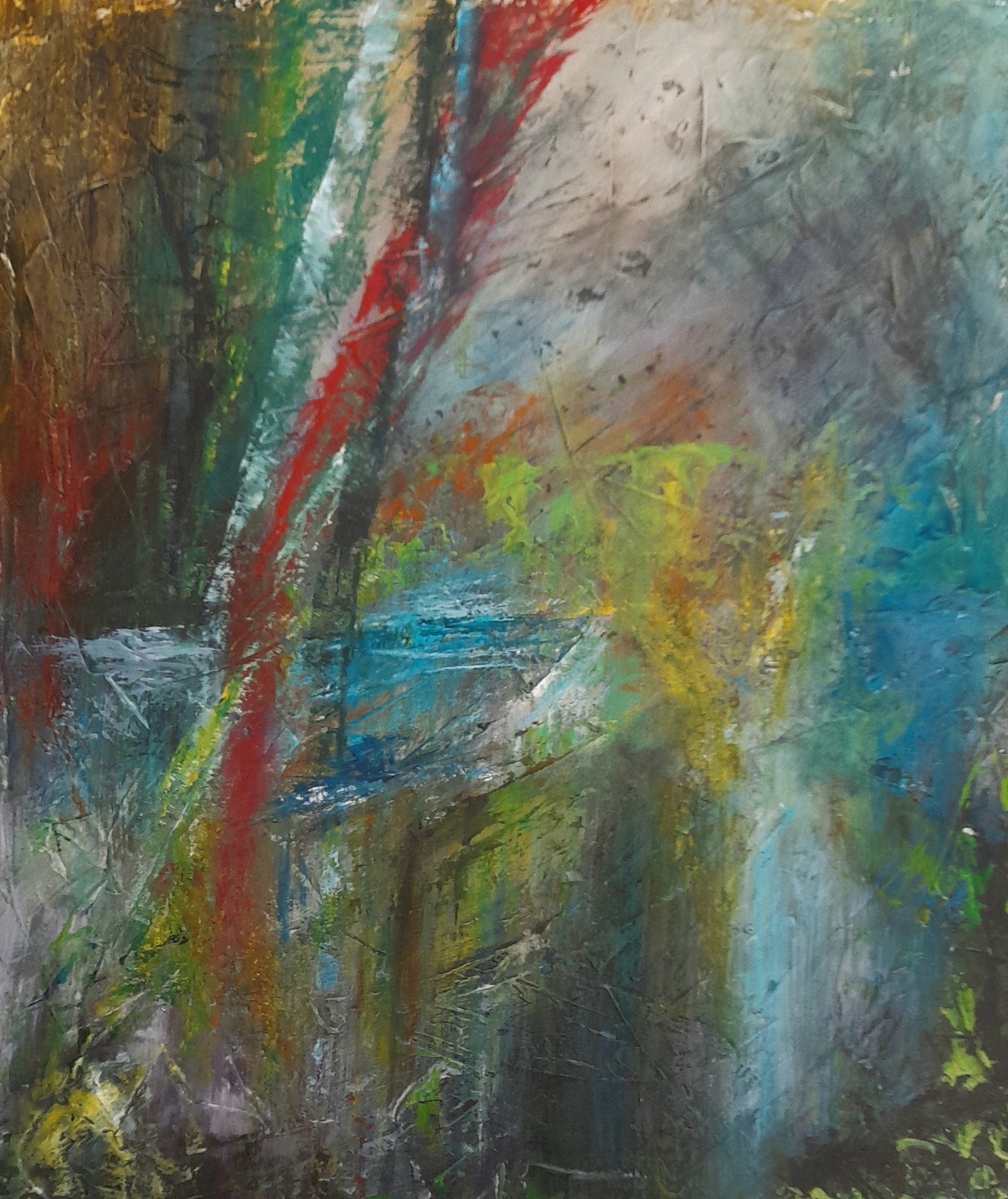Virgin forest Painting by Roser JB - Jose Art Gallery