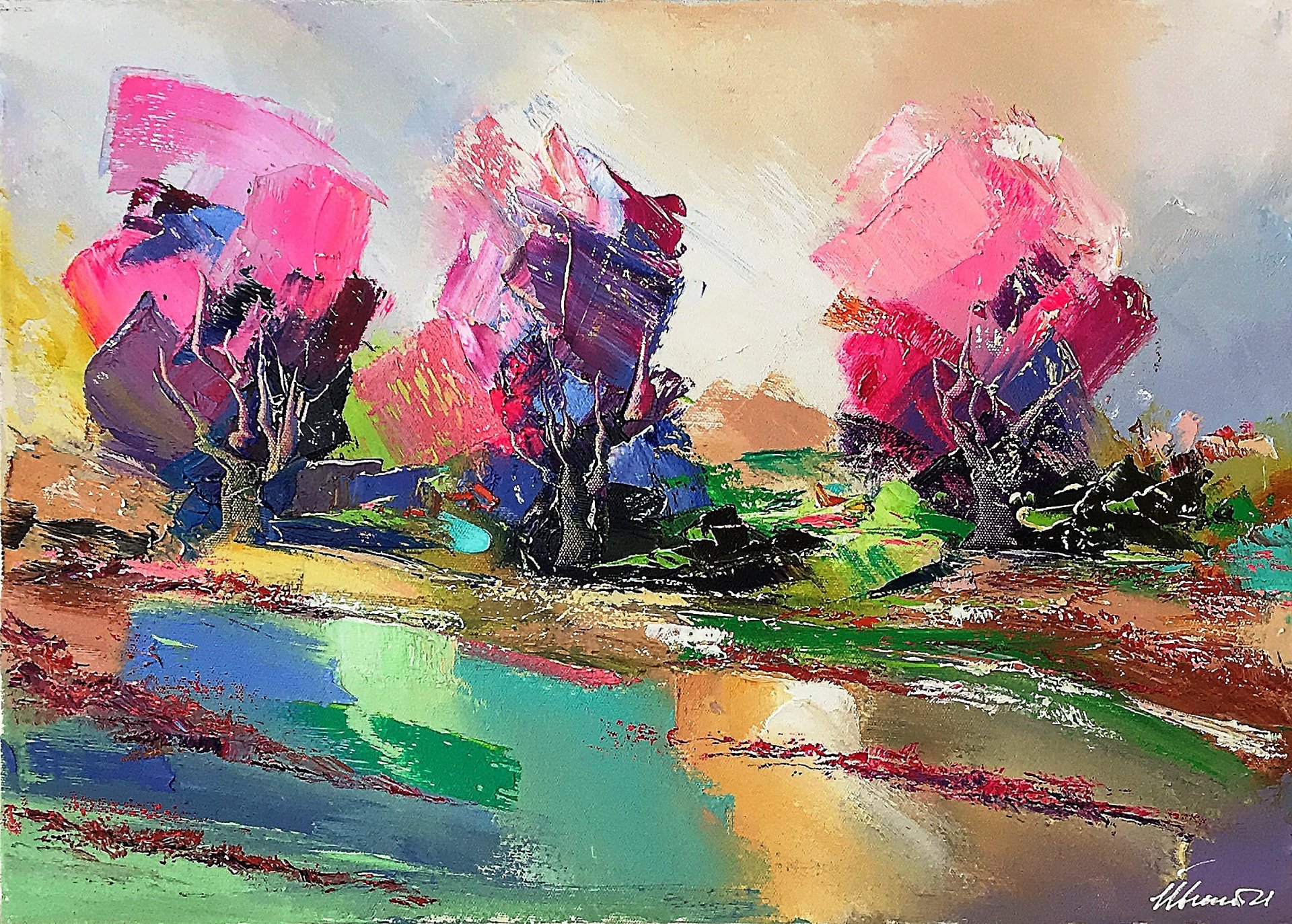 Towards heat Painting by Ilham - Jose Art Gallery