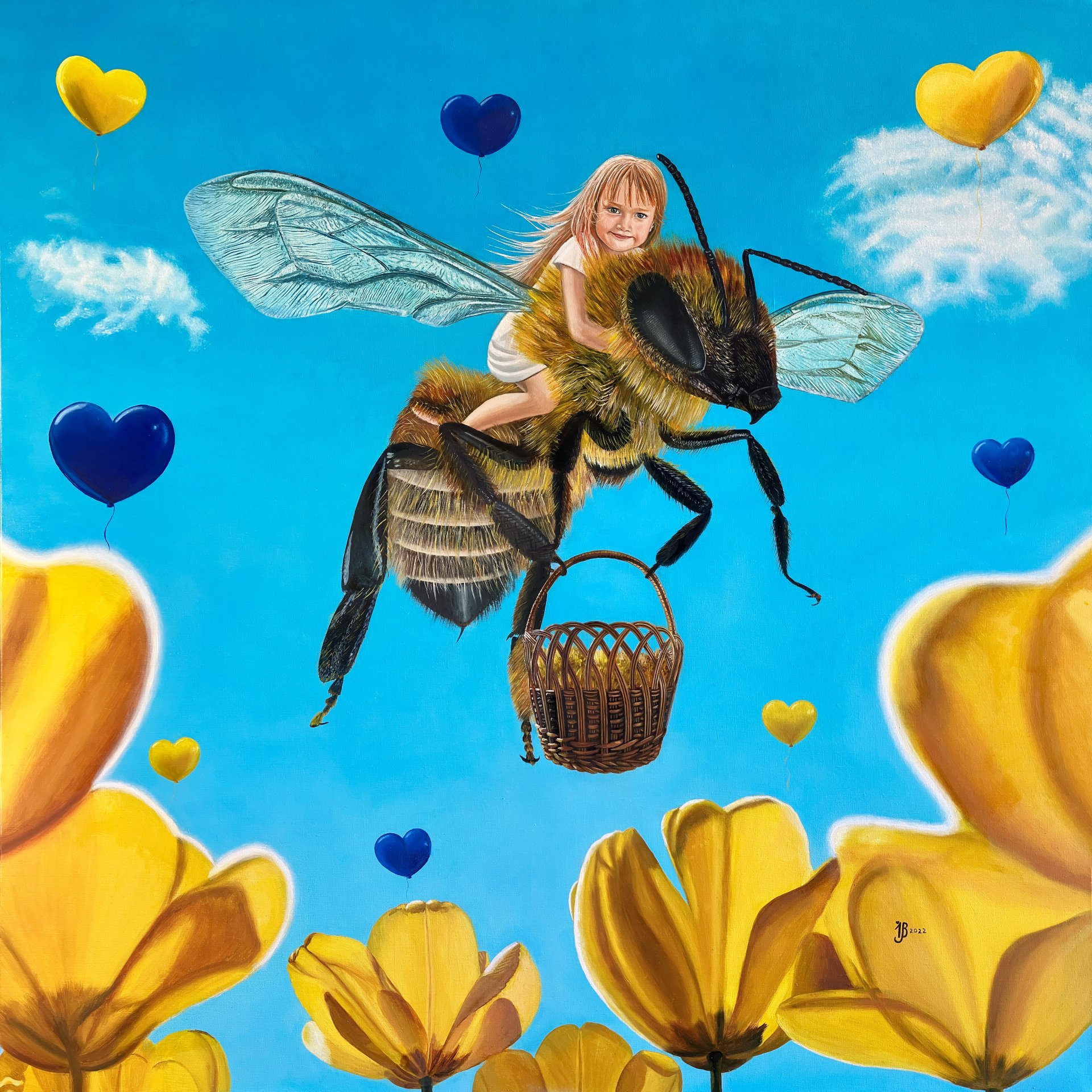 Bee Painting by Iryna Bohdanova - Jose Art Gallery