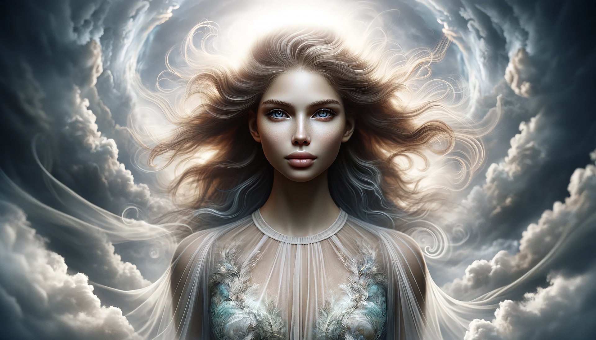 Air Goddess: Wind's Whisper Digital Art - Praphul Garg