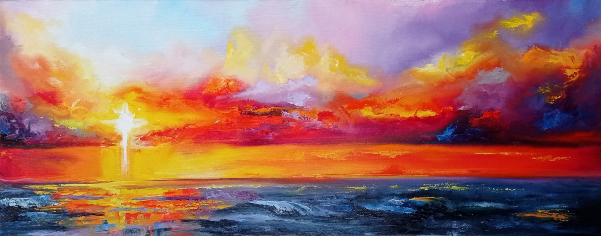 Bright star Painting by Yulianna Tulinova - Jose Art Gallery
