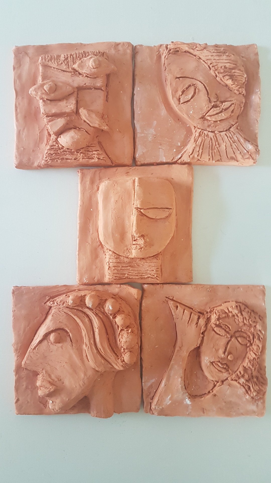 % clay tiles Sculpture - Dan Shiloh - Jose Art Gallery