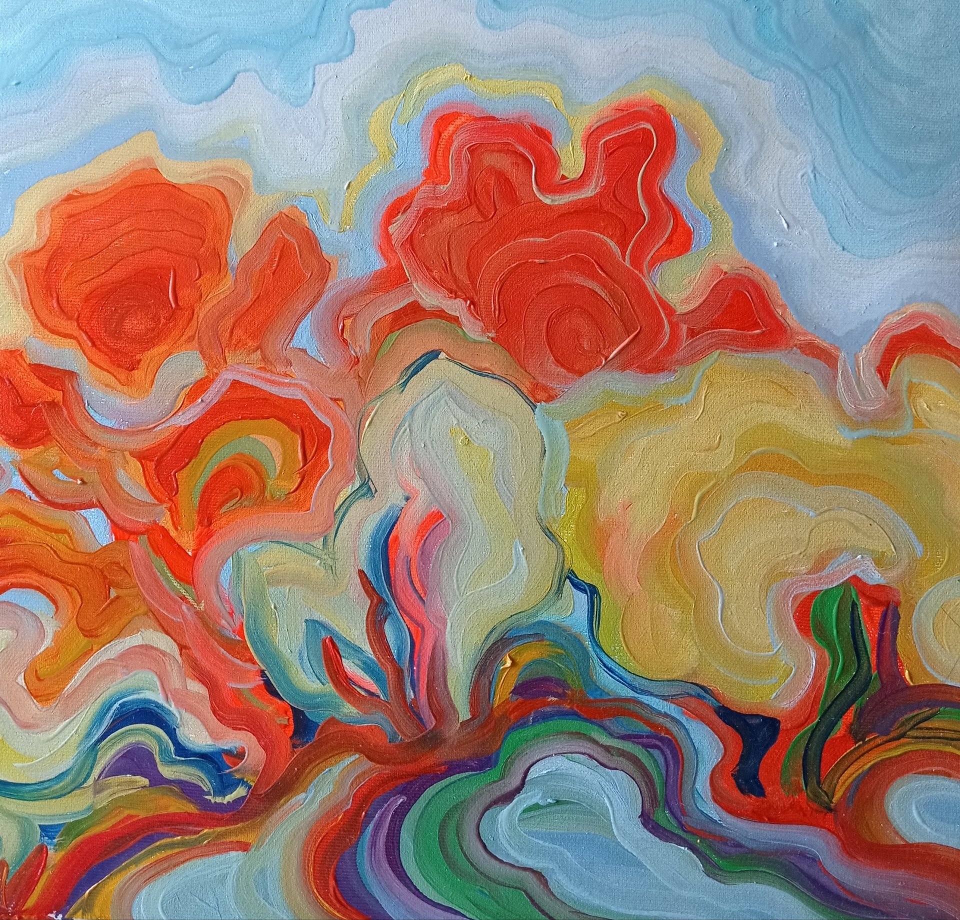 Color composition Painting by Alexandra Malyshko