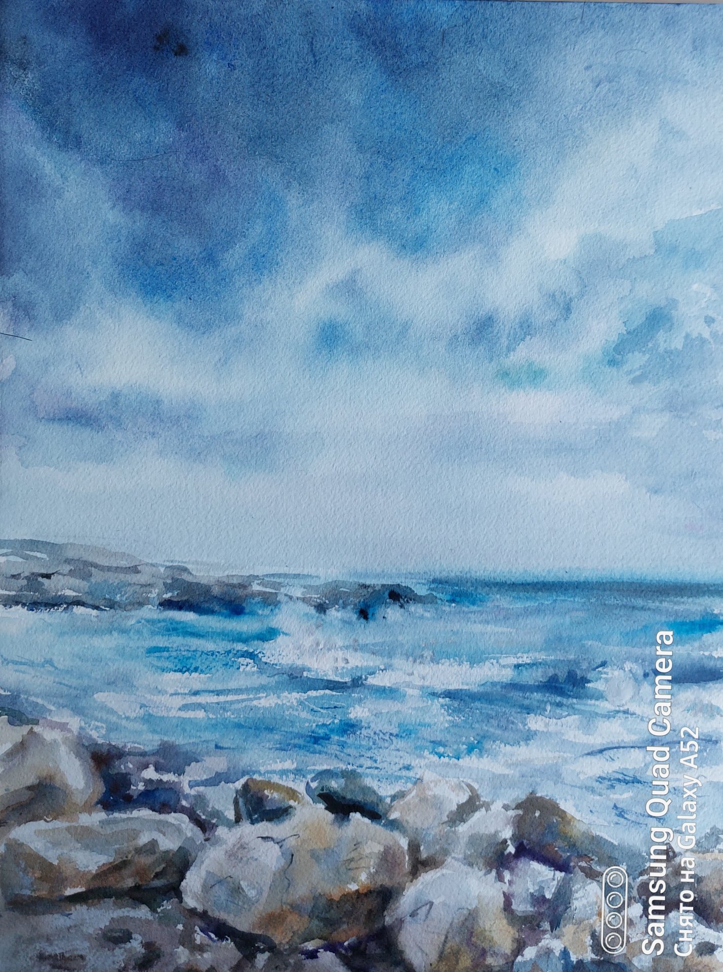 My watercolors series Sea Painting by Natali Diduh