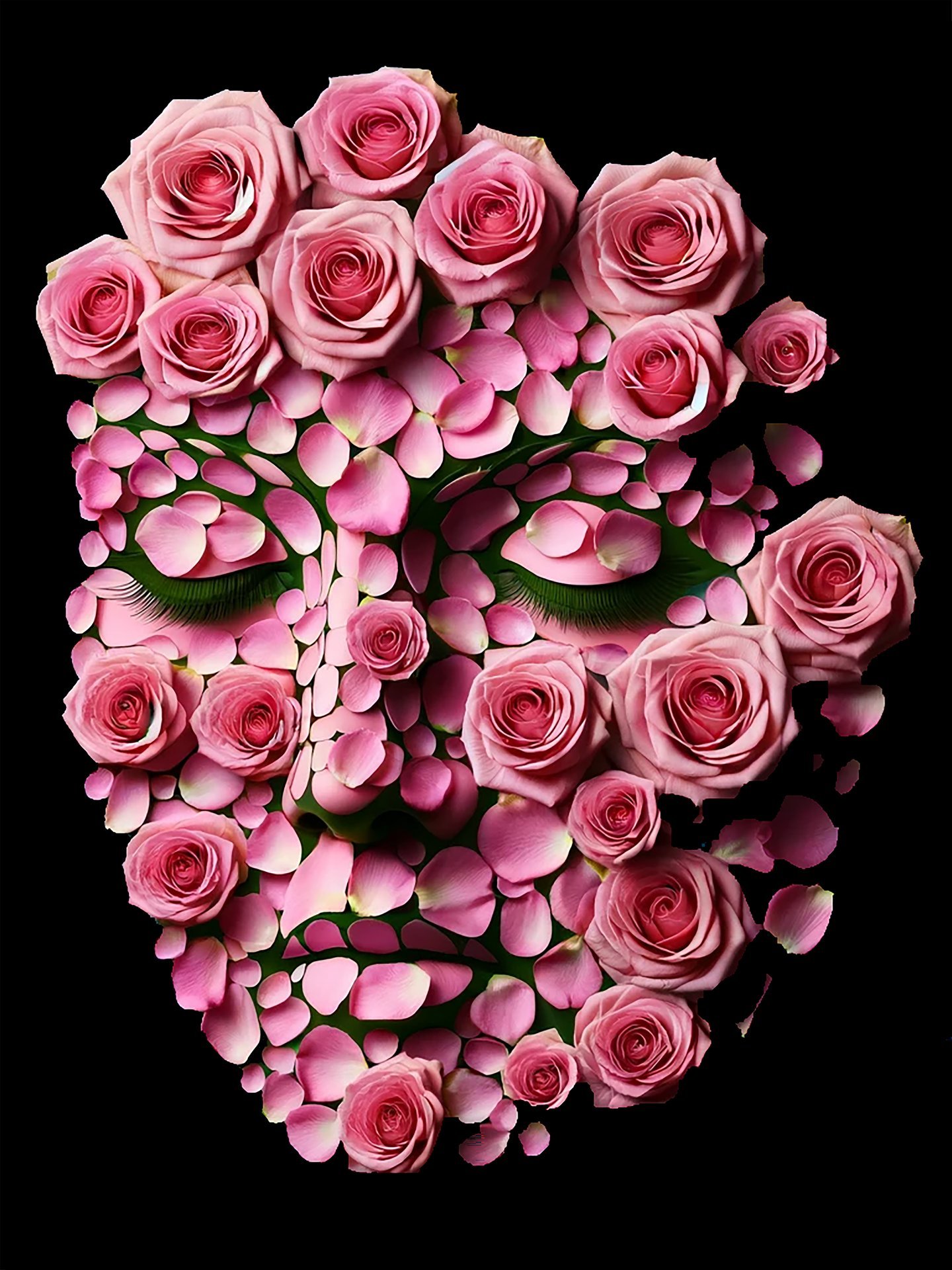 Rose Essence: Feminine Beauty Unveiled Painting by Praphul Garg