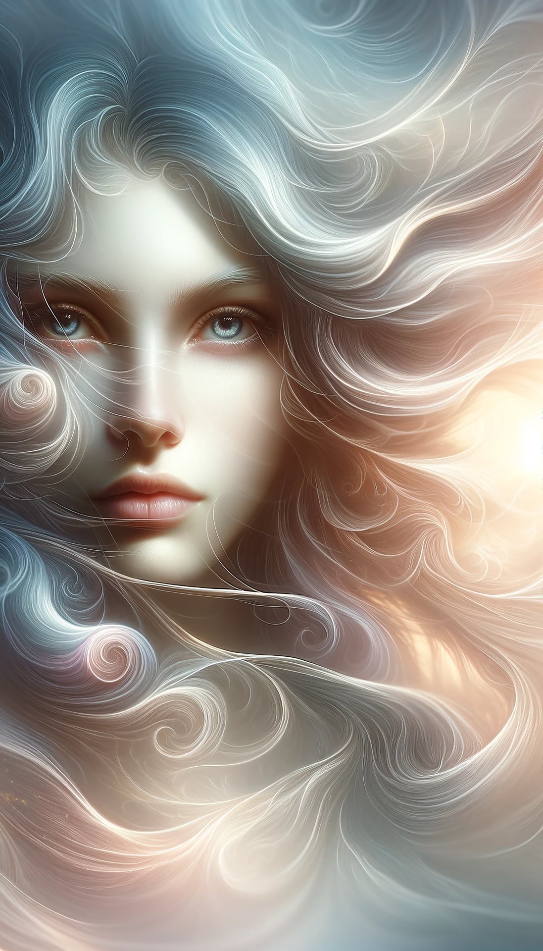 Air Goddess: Five Elements Digital Art - Praphul Garg