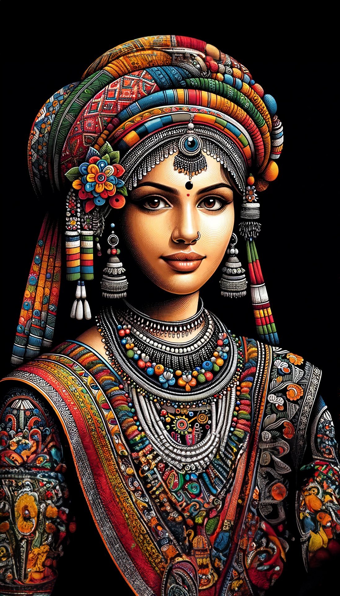 Majesty of Tribal Princess Digital Art - Praphul Garg
