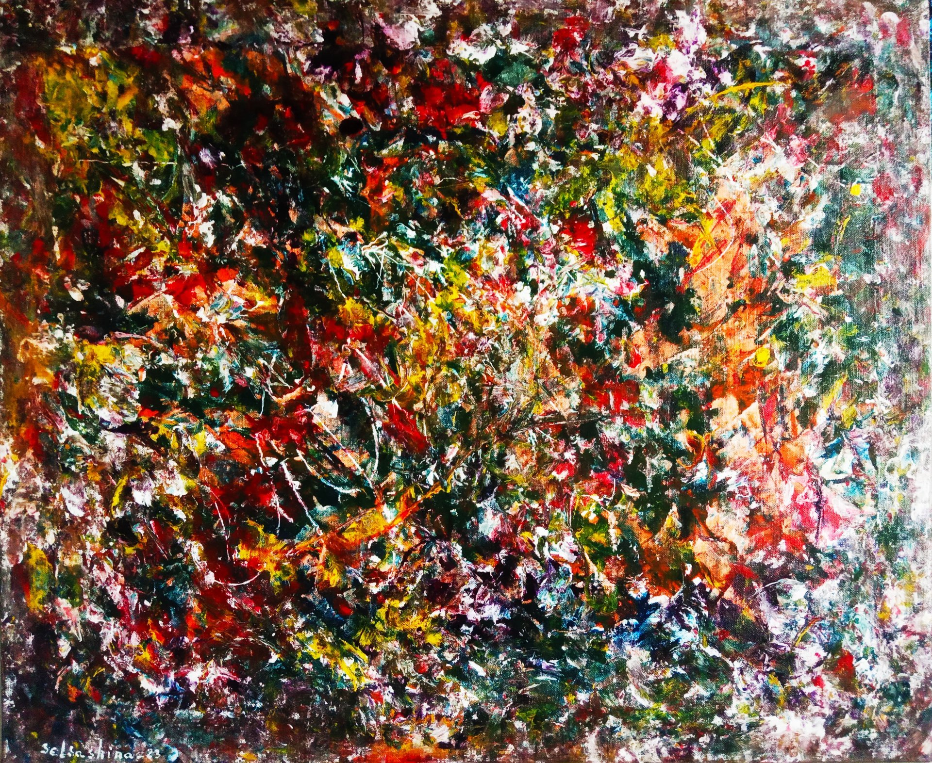 Reflection the Universes Painting by Selena Sashina