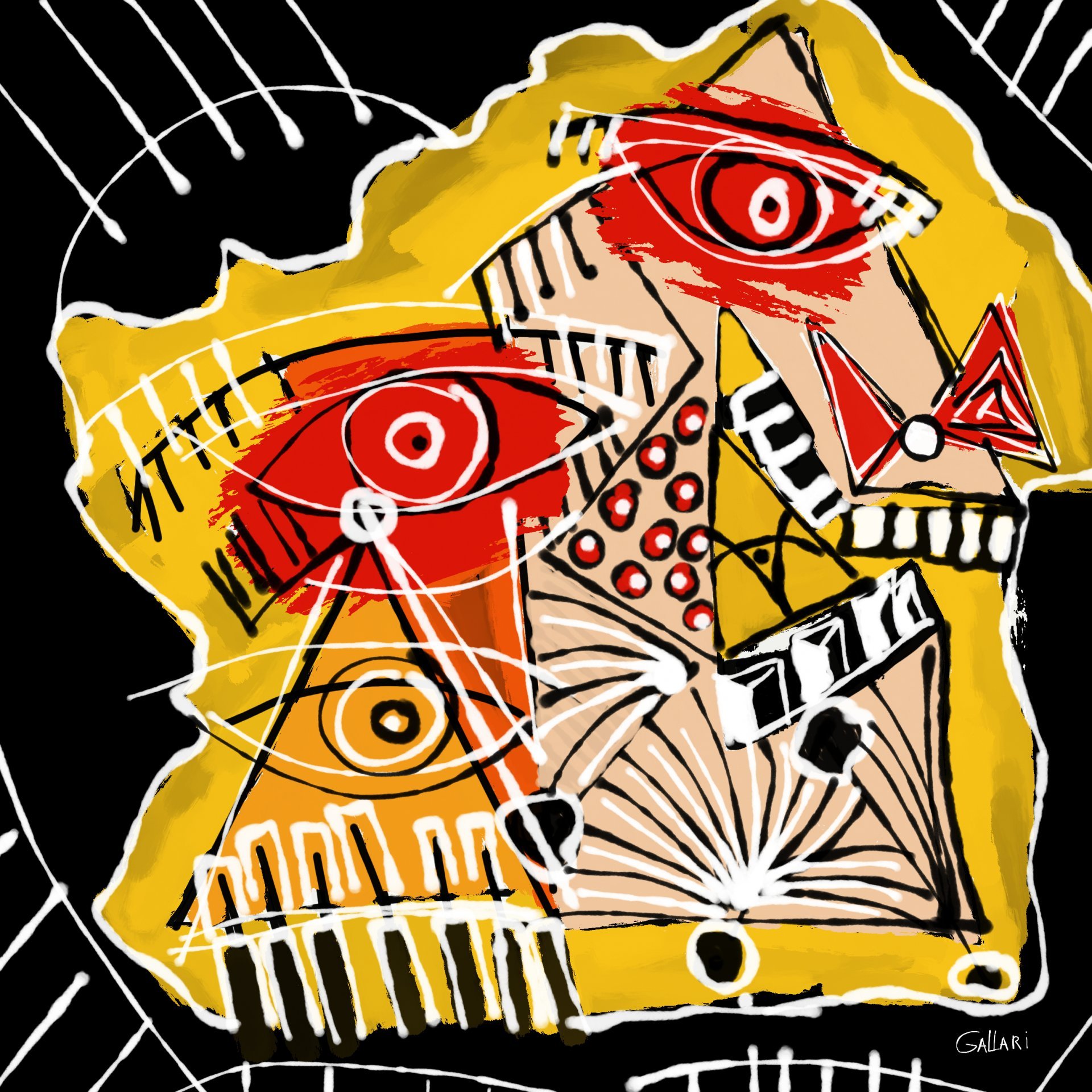 2 months of hunger Painting by Konstantin Gallari
