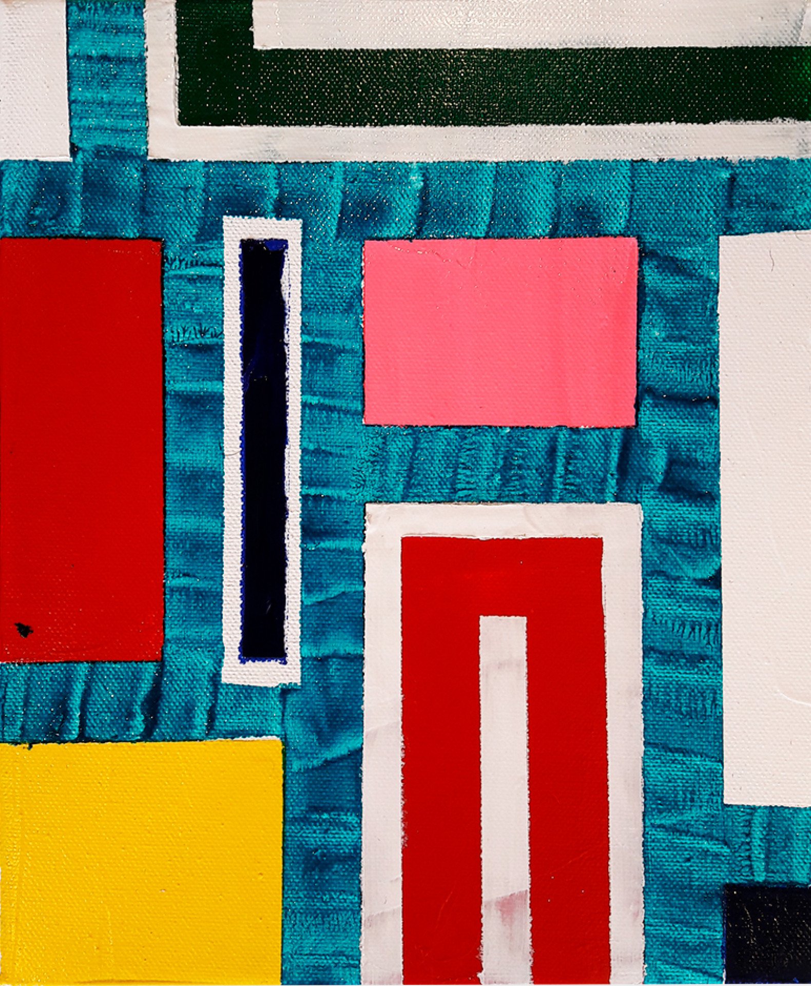 Rectangular being-2 Painting by Viktoriia Piasetska