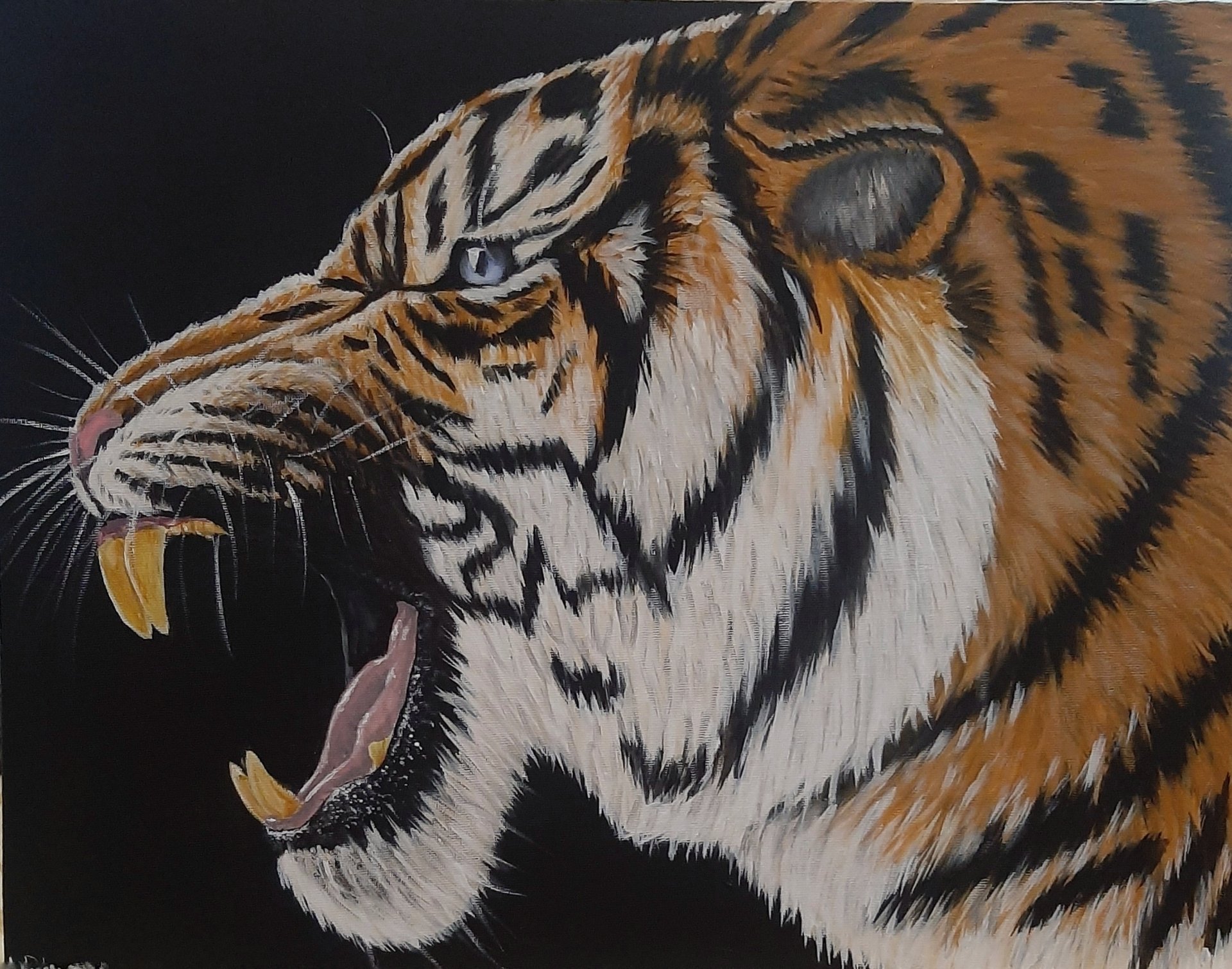 Tiger Painting by LiDi - Jose Art Gallery