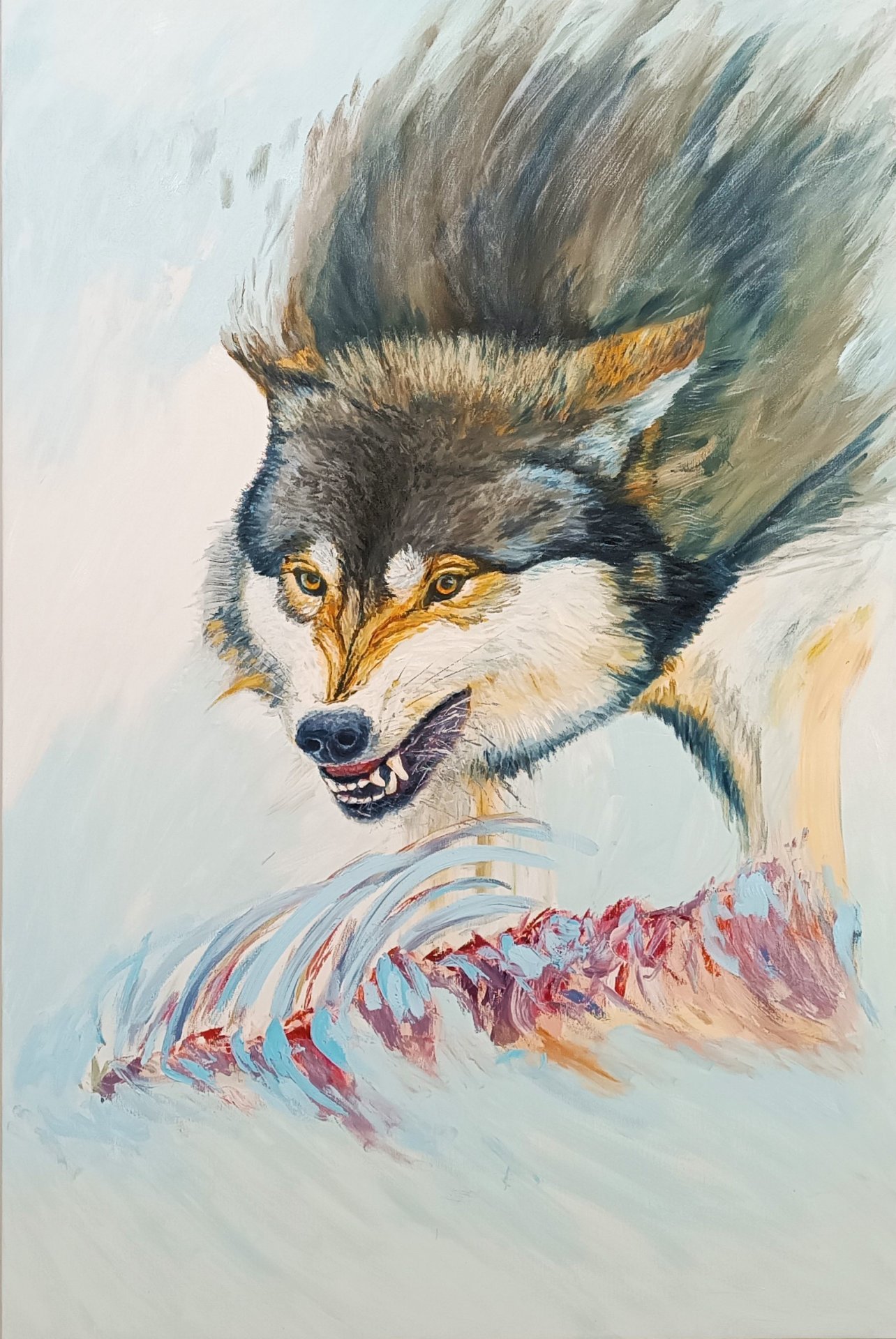 Hunger Painting by Mantas Naulickas - Jose Art Gallery