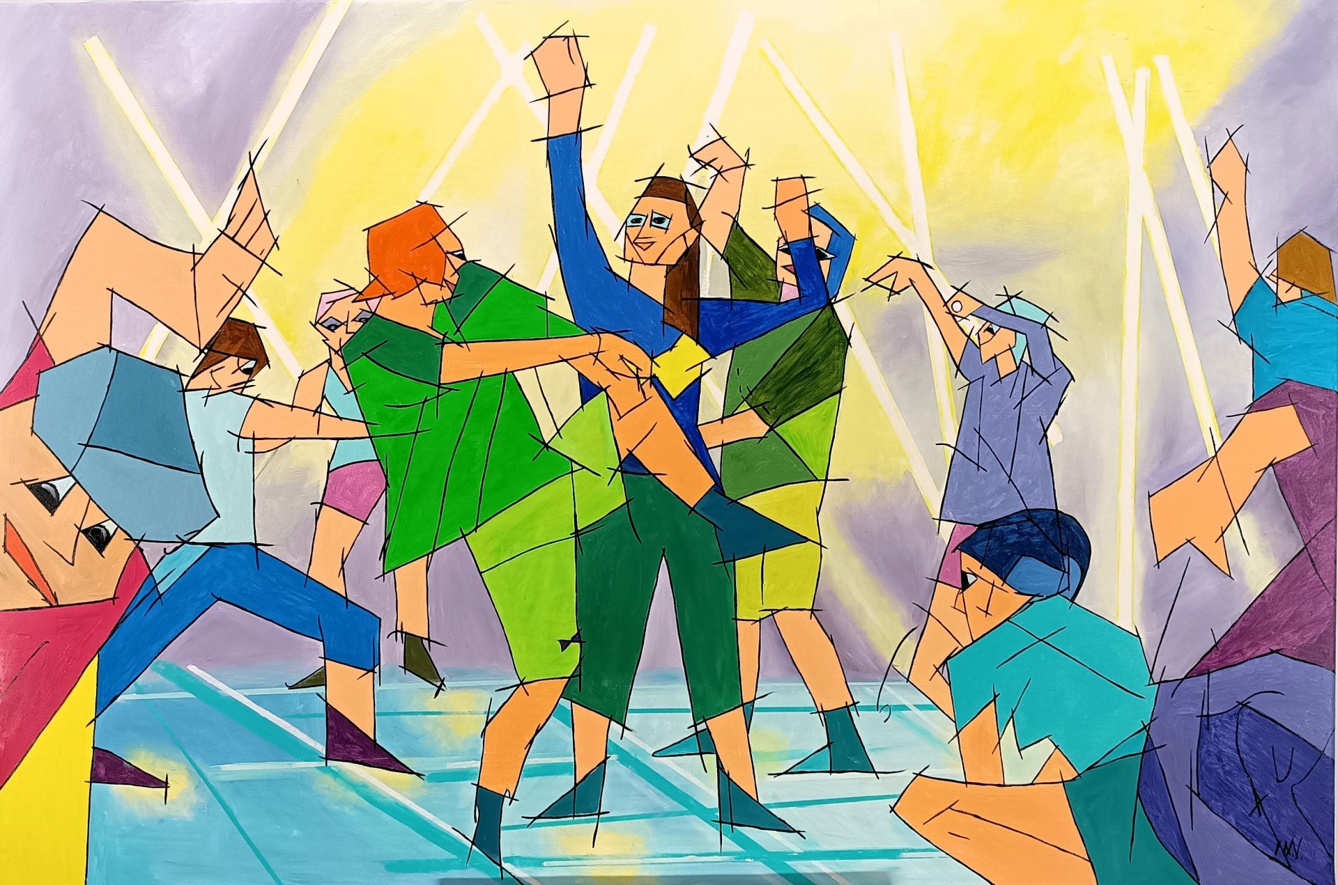 Disco Painting by Mantas Naulickas - Jose Art Gallery