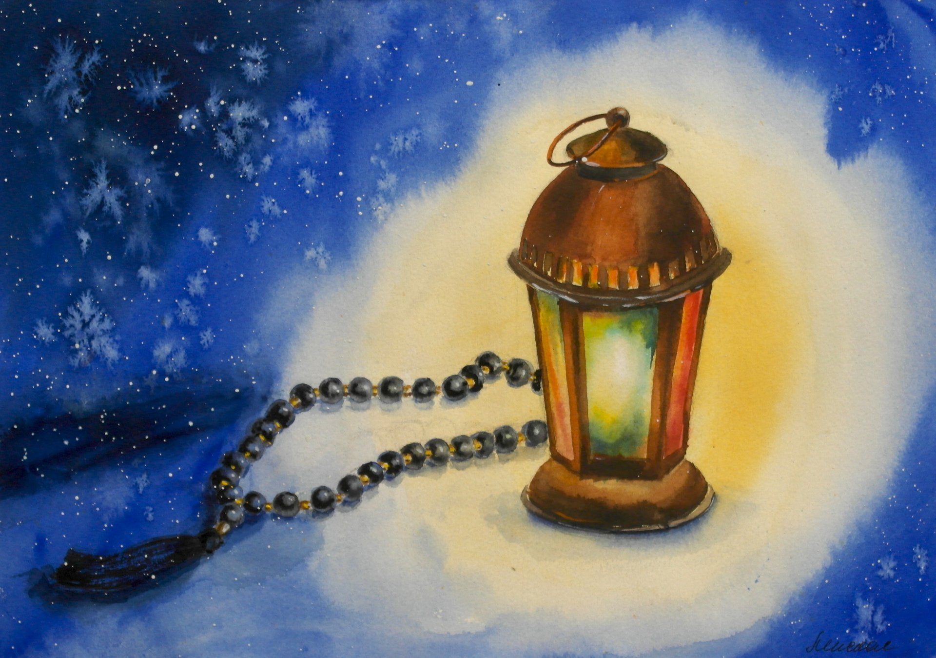 Fannouz Ramadan: A Glow of Faith Painting by Galina Lenskaya