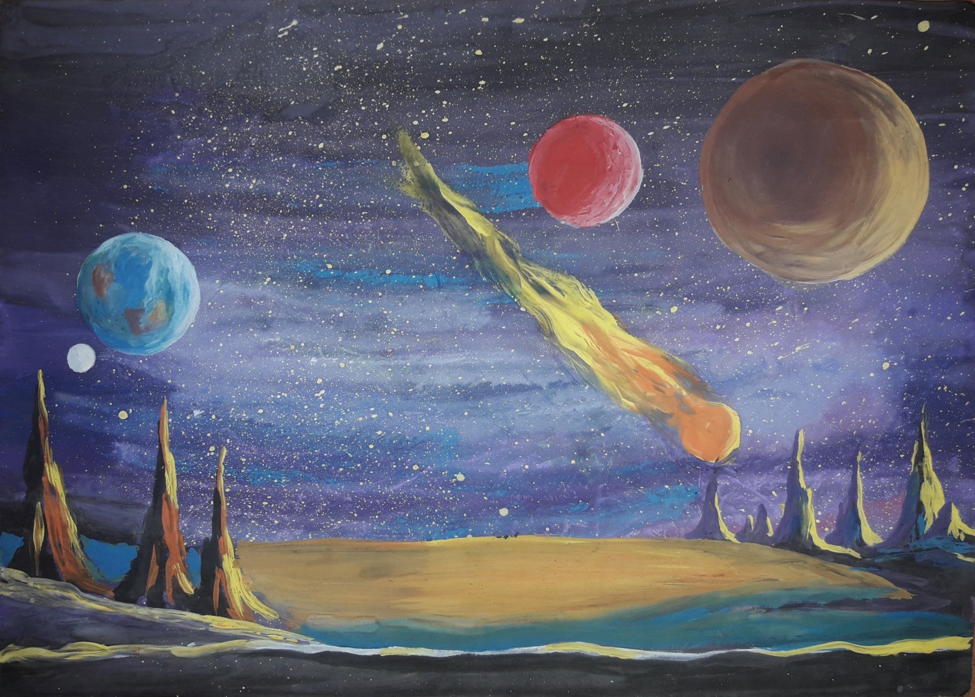 Planet Landscape Artwork