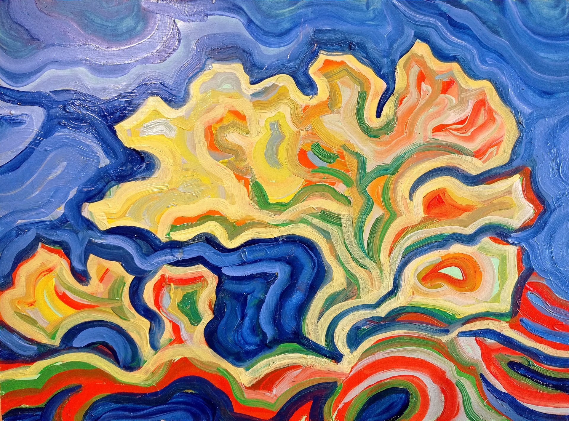 Ukrainian landscape: Magic of Color Painting by Alexandra Malyshko