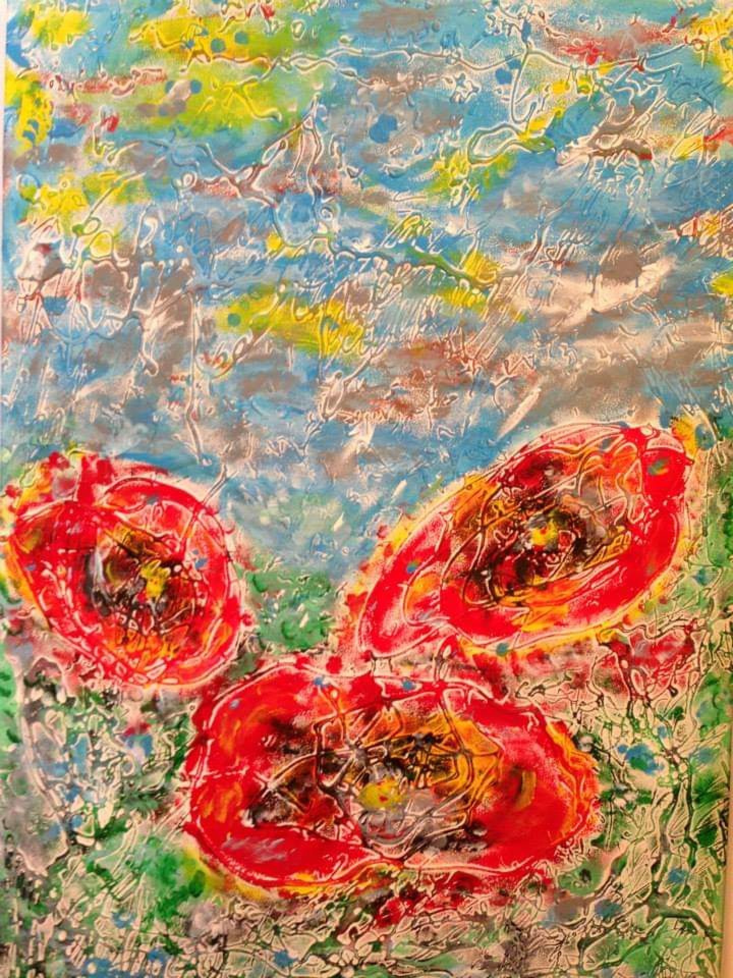 Poppies of Crete: Miracle of the Flower Field Painting by Dmitriy Kilimnik