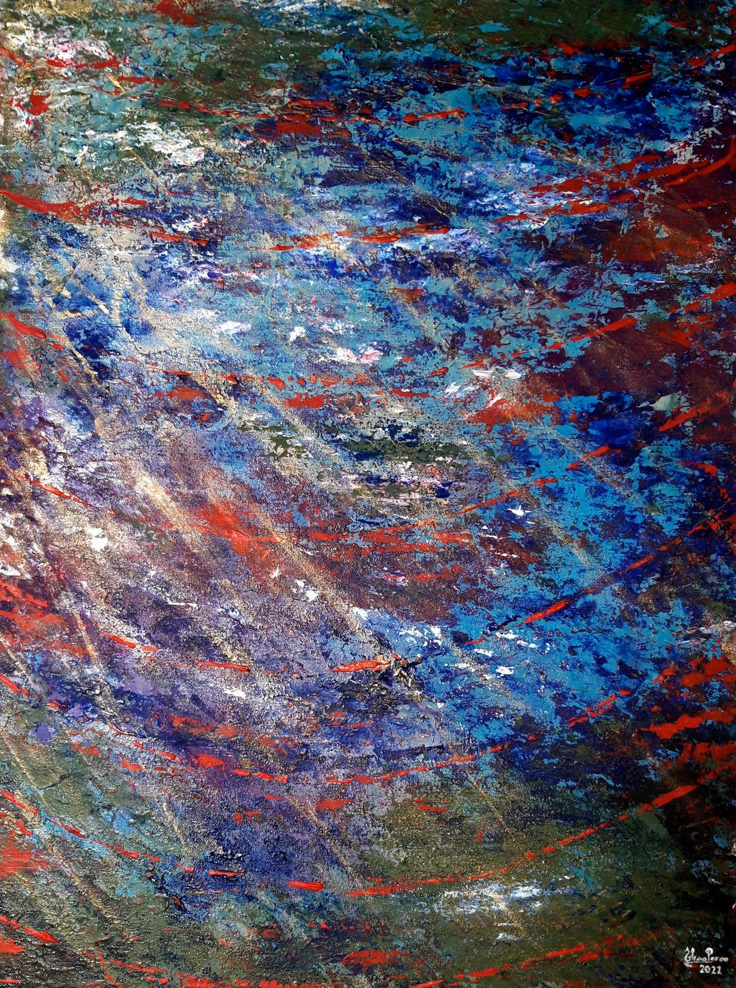 Cosmic frequencies Painting by Elena Parau