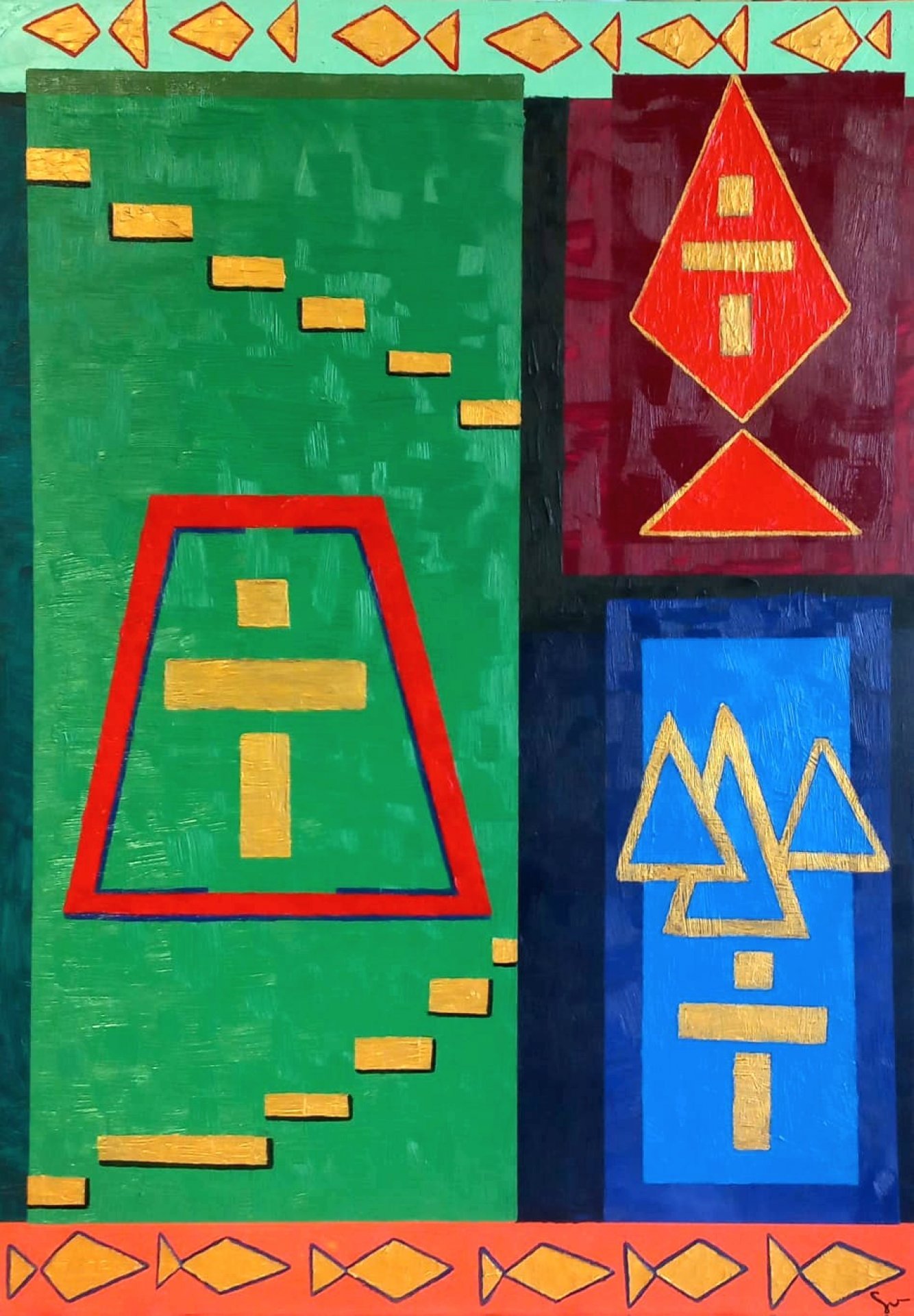 Symbol of faith Painting by Milan Djurdjevich