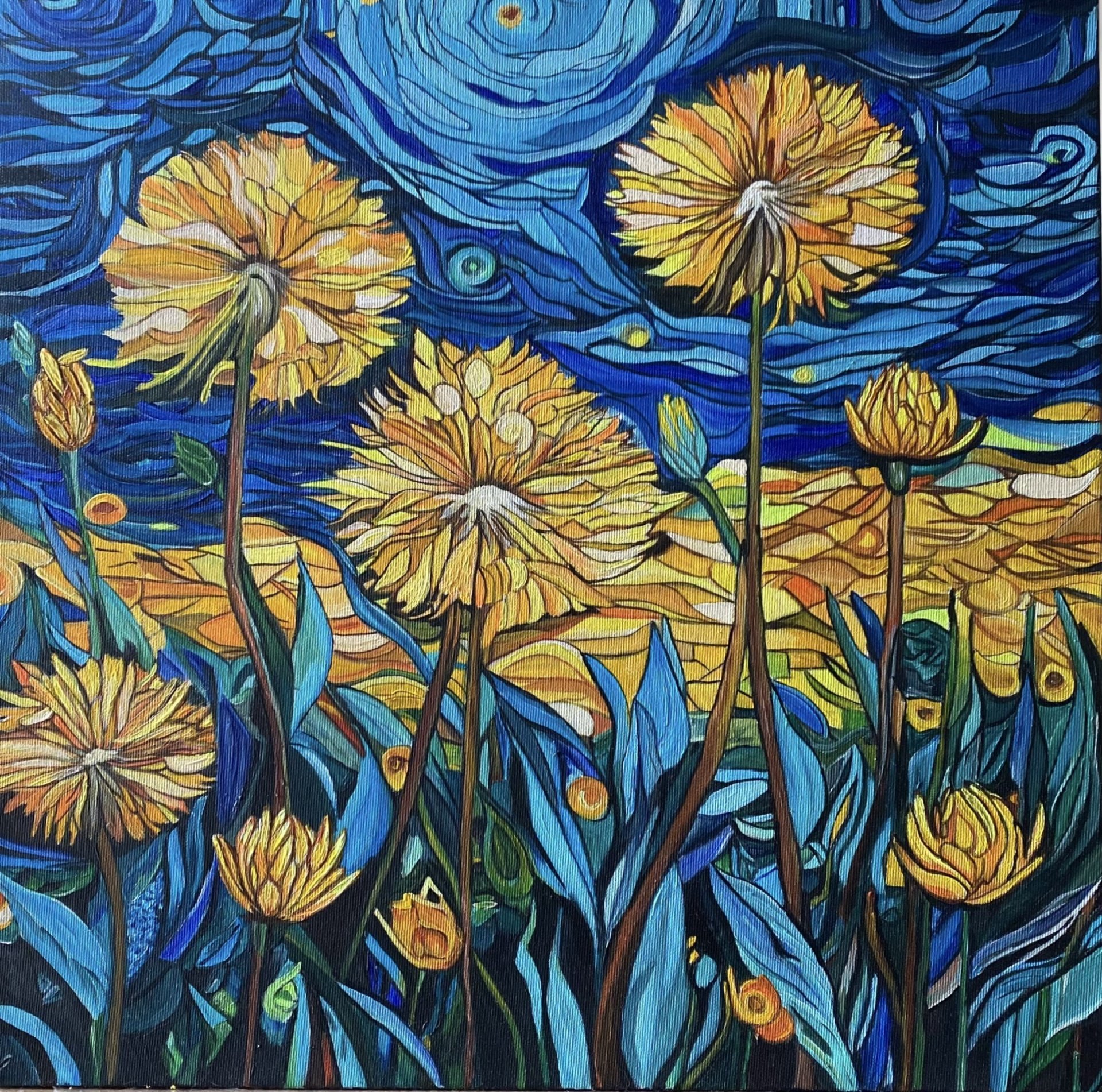 Dandelions Sculpture - Lora Manukova - Jose Art Gallery