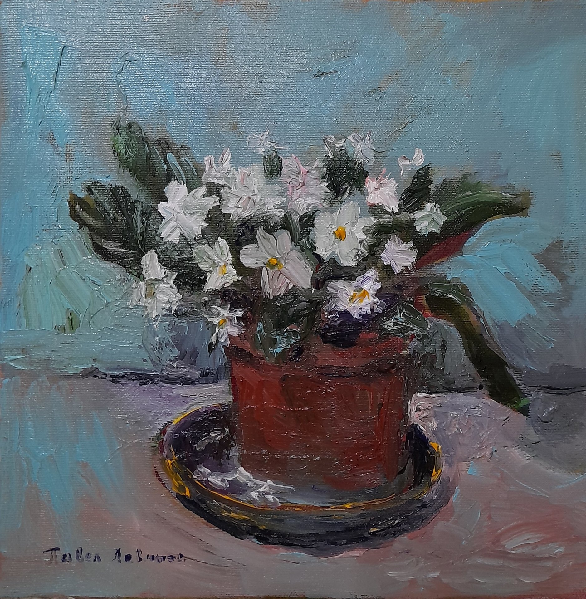 Violet Painting by Pavel Levites - Jose Art Gallery