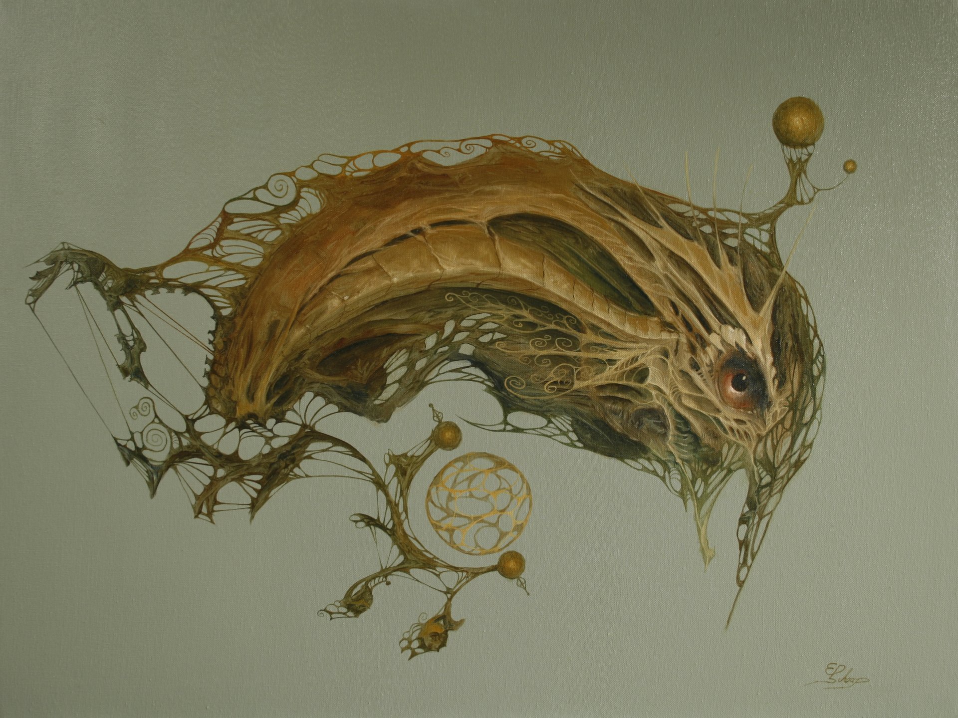 Mythical VillageHopper Painting by Ed Schaap