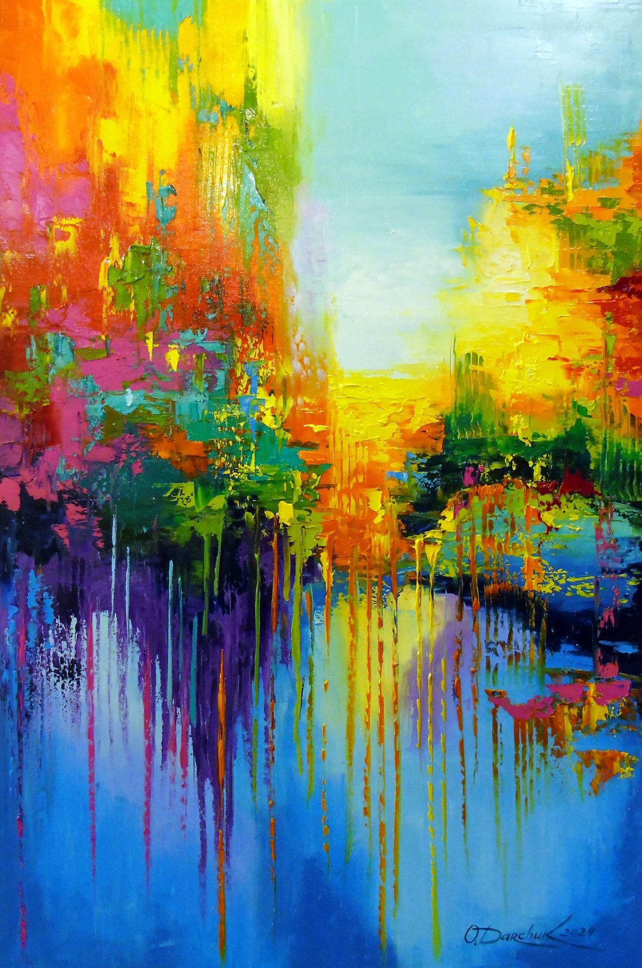 Positive thinking Painting by Olha Darchuk