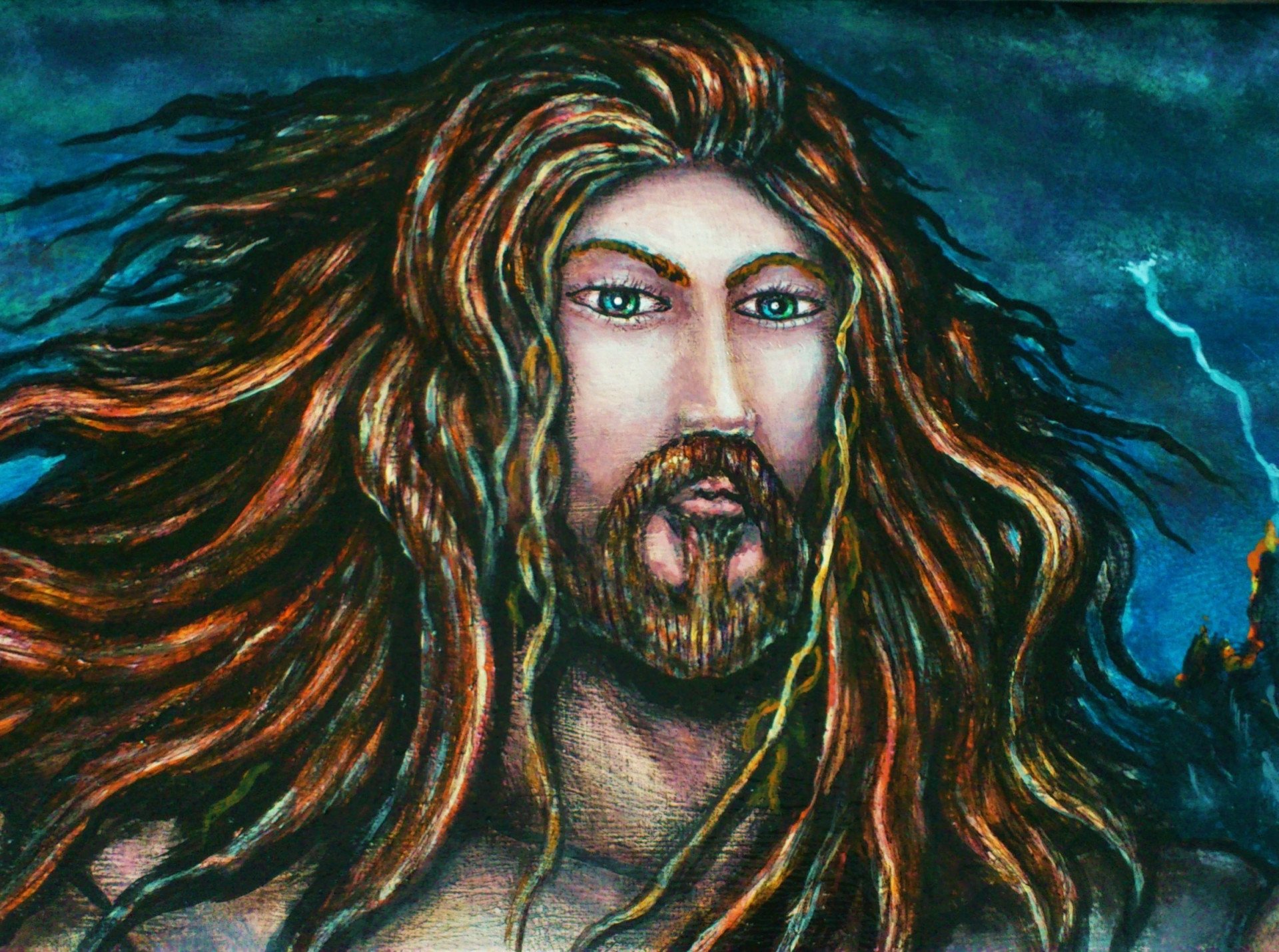 EL DIABLO PUEDE LLORAR II Pintura de ANGEL PIANGELO - Jose Art Gallery