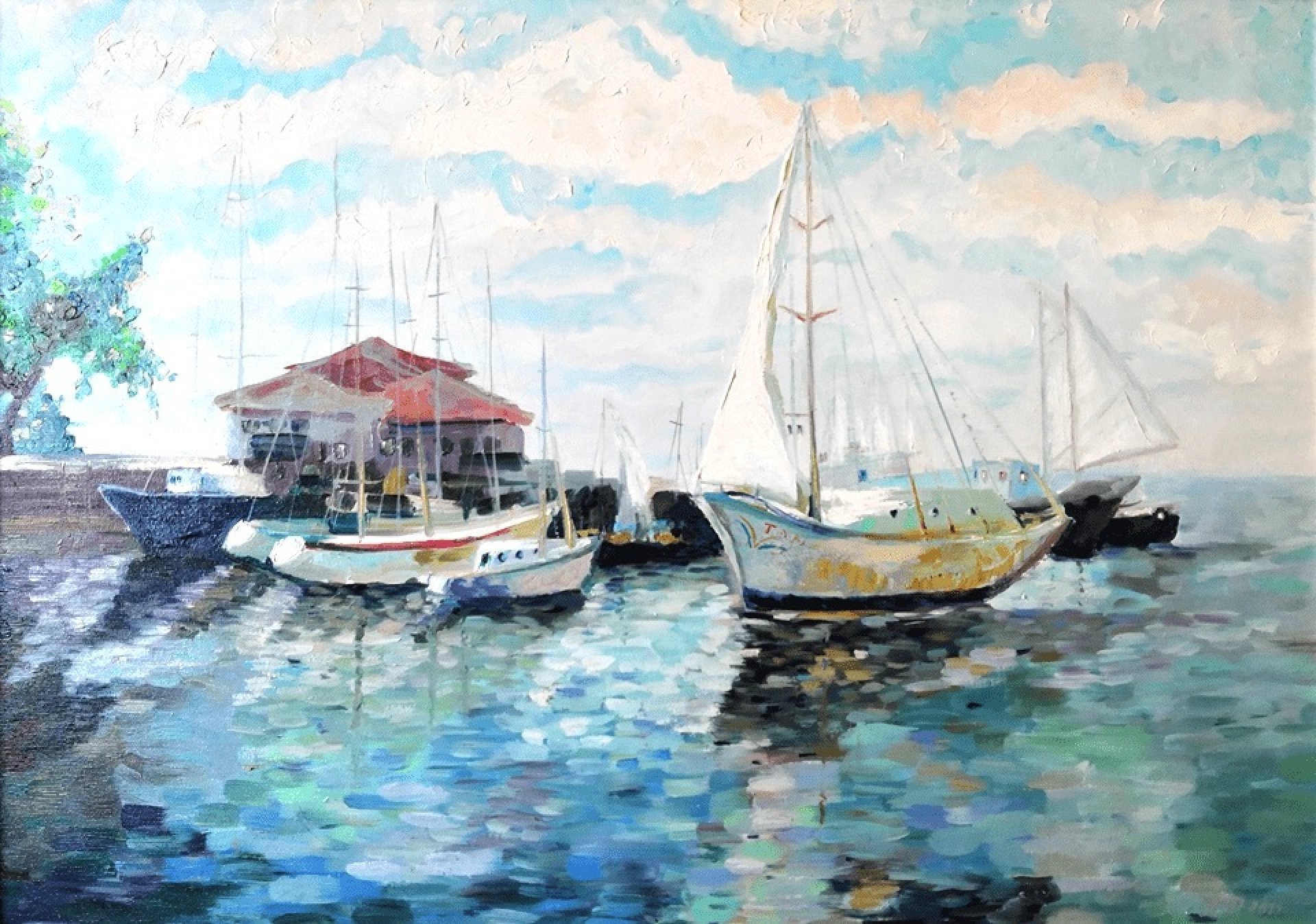 Marina Painting by Liudmyla Riabkova - Jose Art Gallery