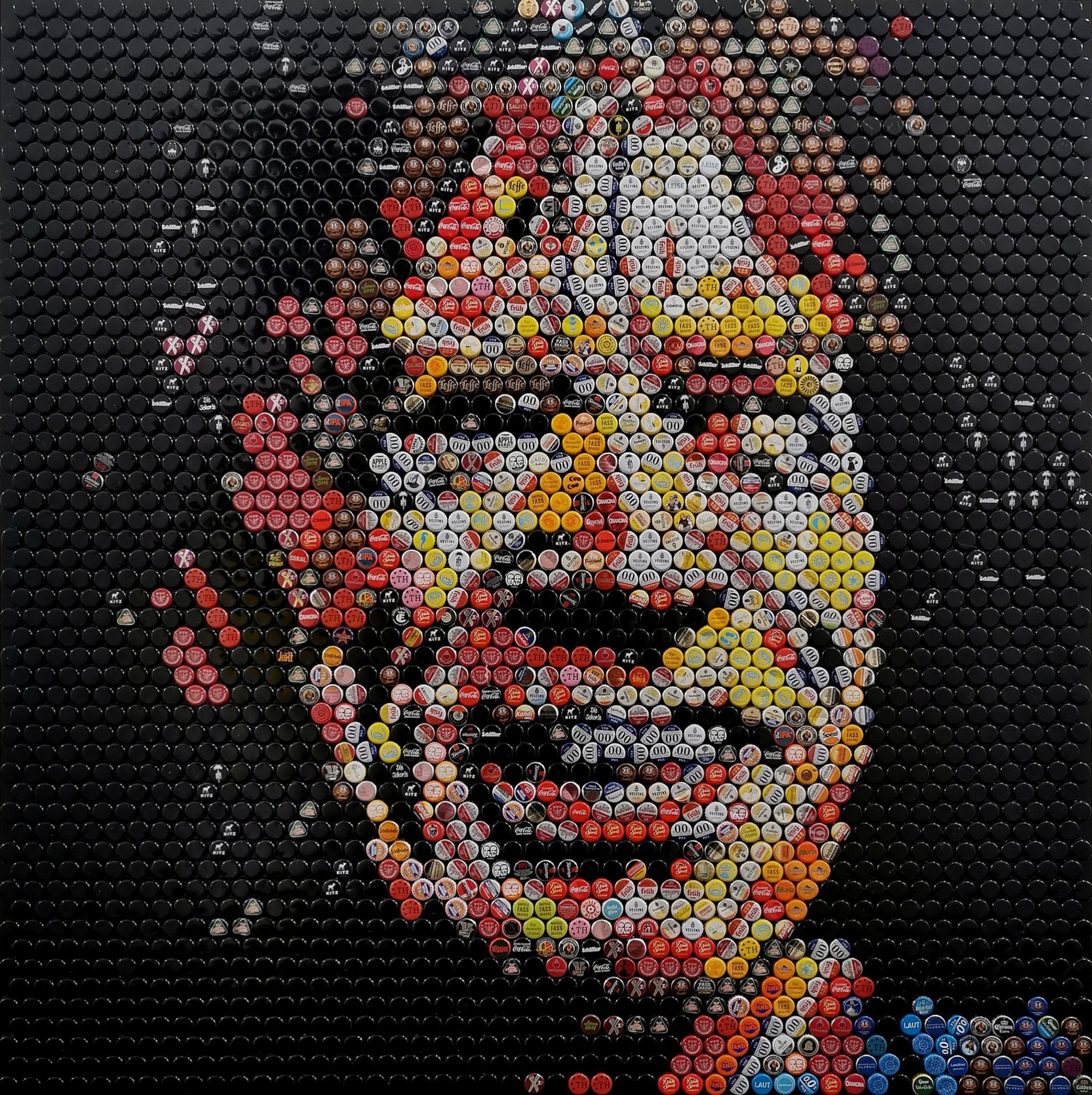 Rock legend portrait: Jagger in art Painting by Henning Leuschner