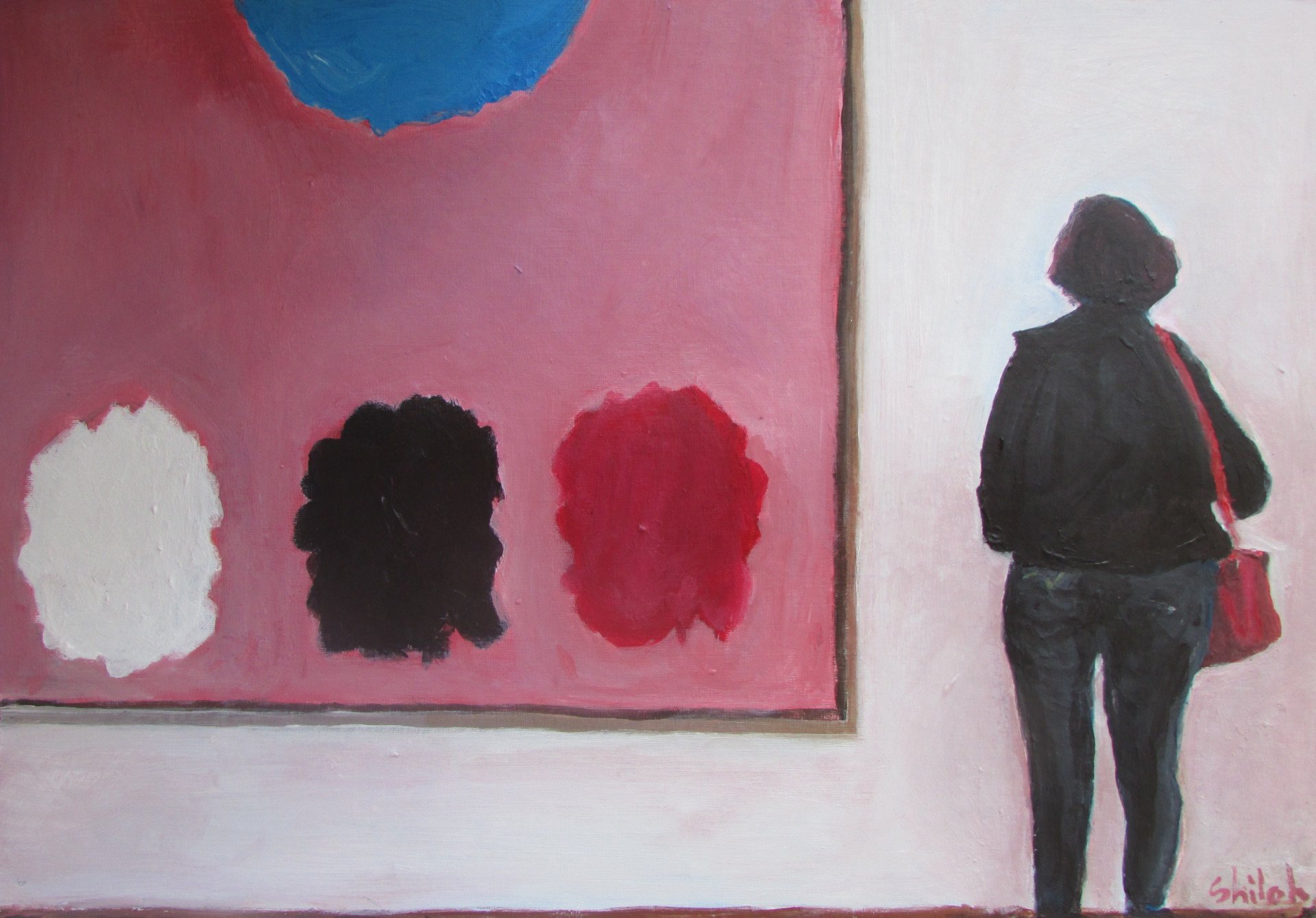 Museum scene Painting by Dan Shiloh - Jose Art Gallery