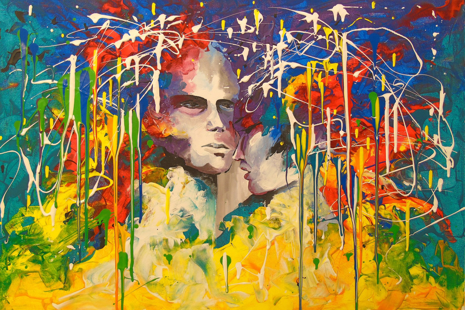 Two worlds Painting by Olha Darchuk - Jose Art Gallery