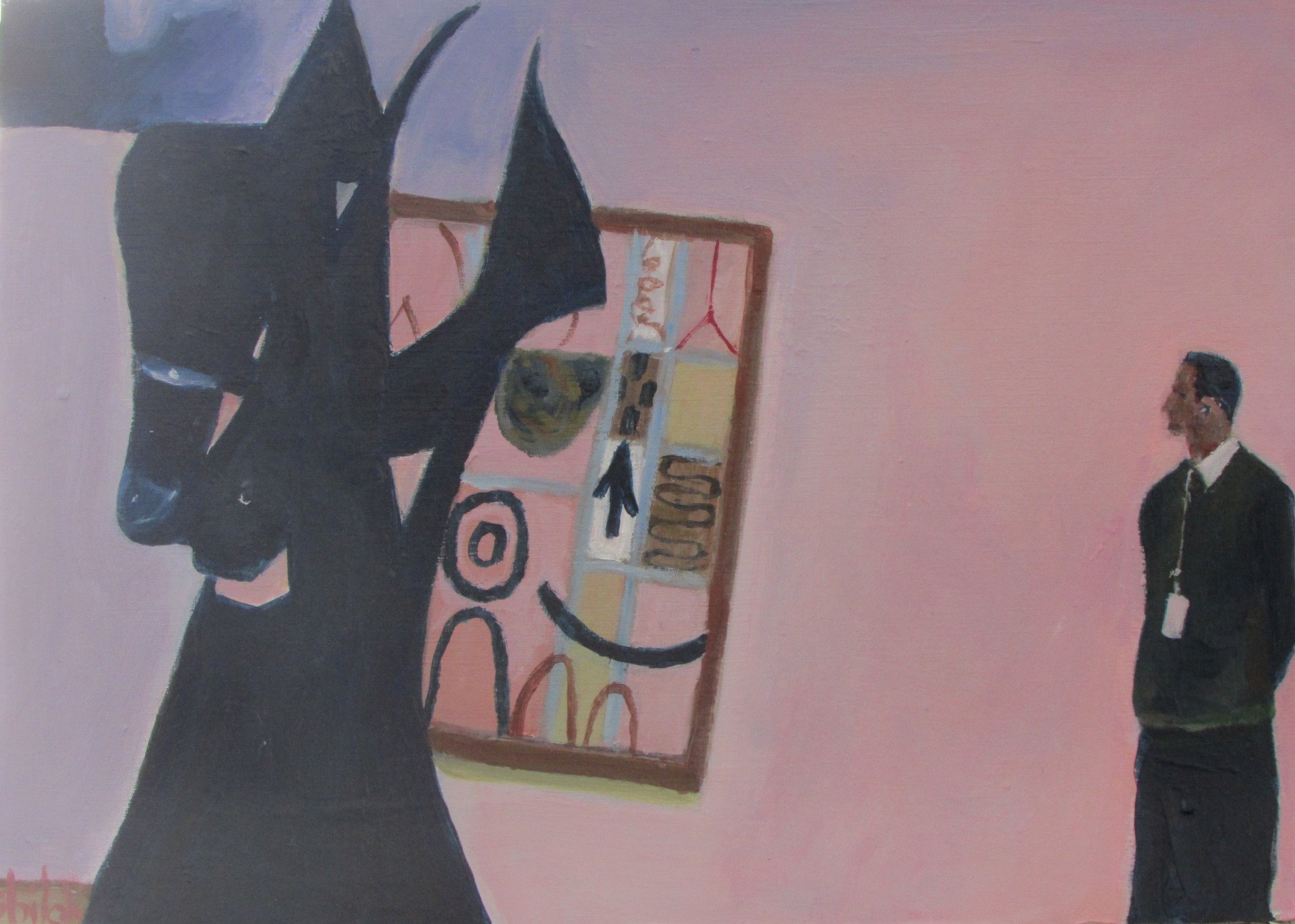 Museum scene Painting by Dan Shiloh - Jose Art Gallery