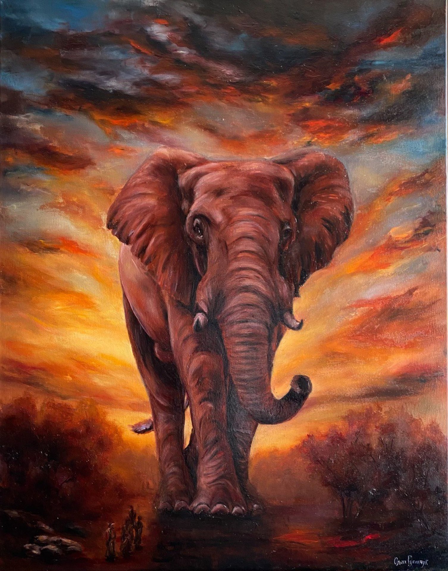 Fortitude Painting by Olha Rusynchuk - Jose Art Gallery