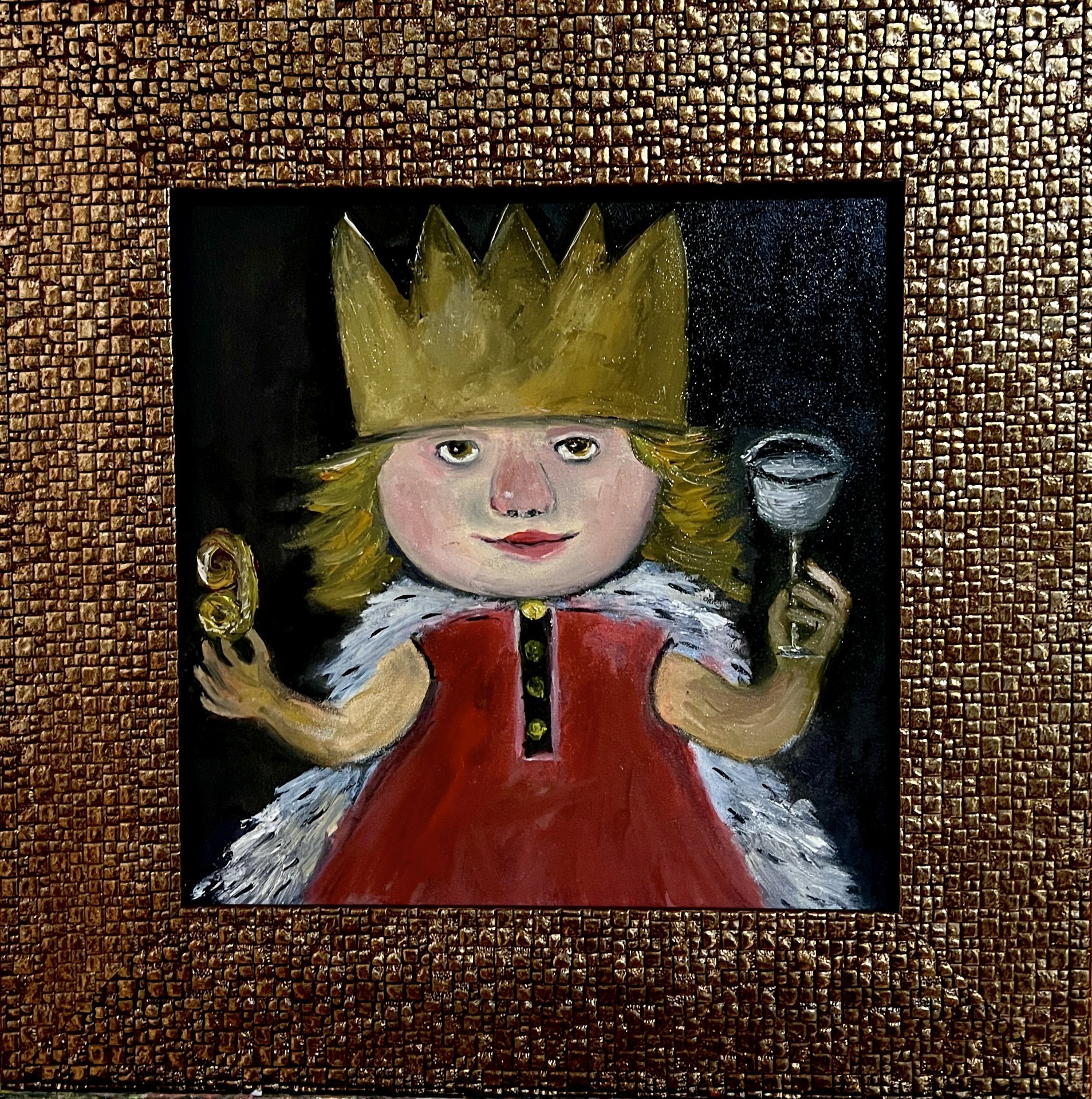 Little princess Painting Painting by Julija Bondarets