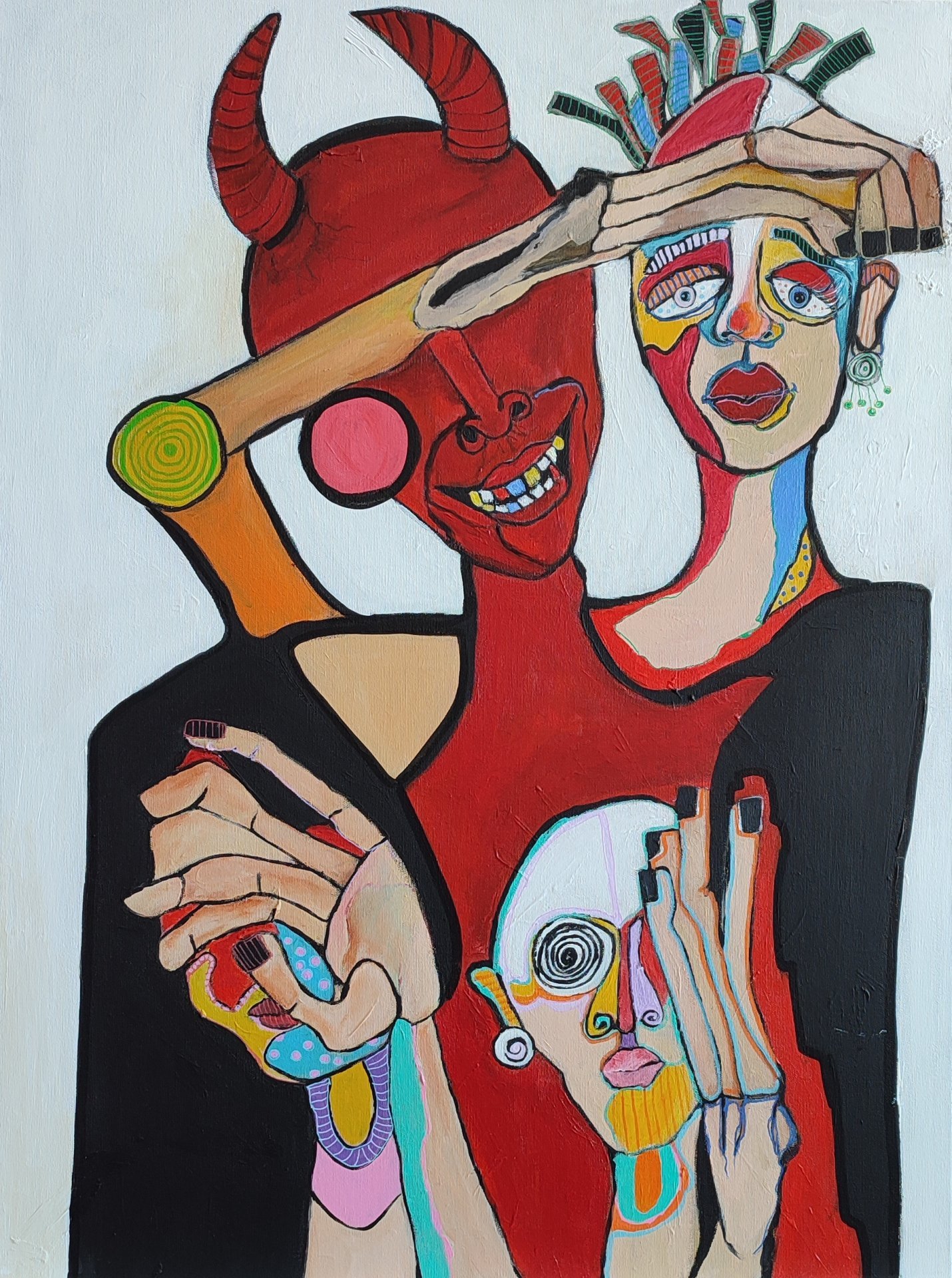 The Shadow within US Painting by Rana ALSEBAI