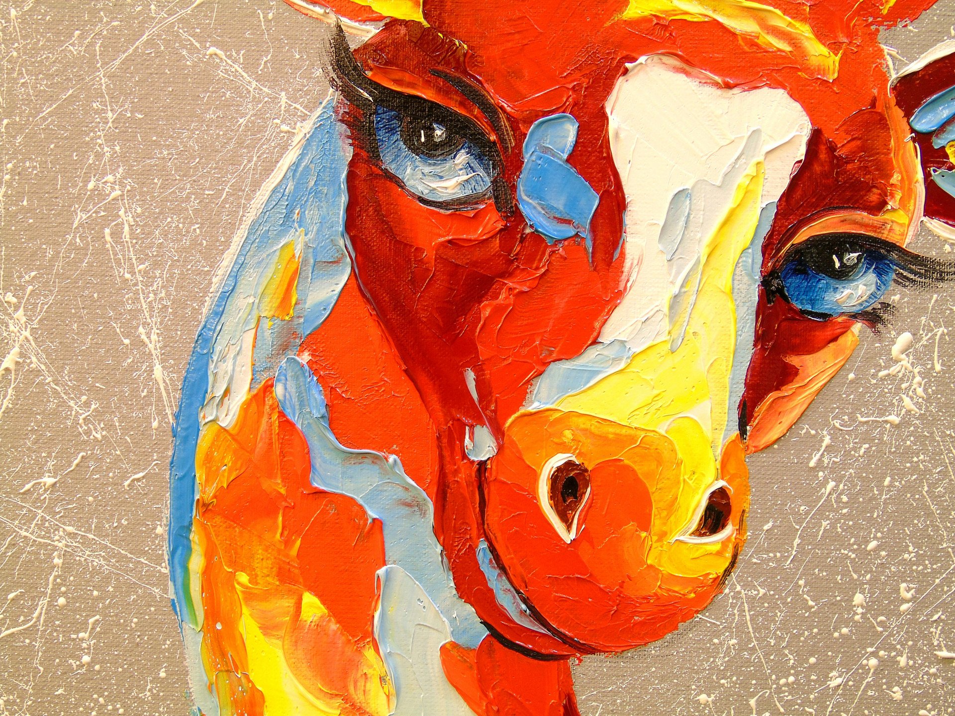 Giraffe Painting by Olha Darchuk - Jose Art Gallery