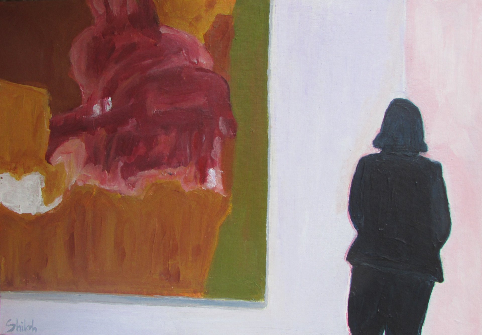 Museum scene Painting by Dan Shiloh - Jose Art Gallery