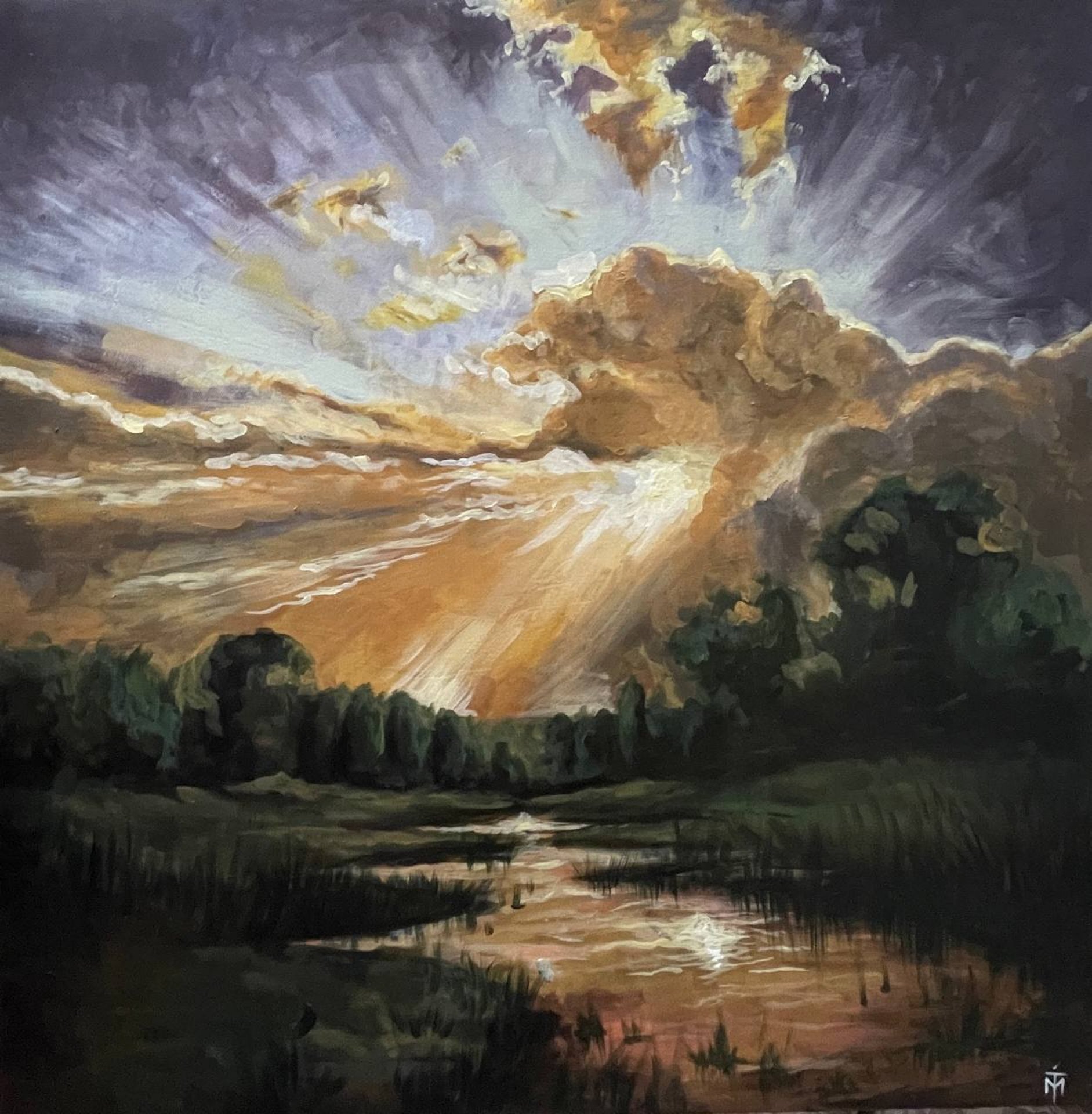 Landscape Painting by Red - Jose Art Gallery