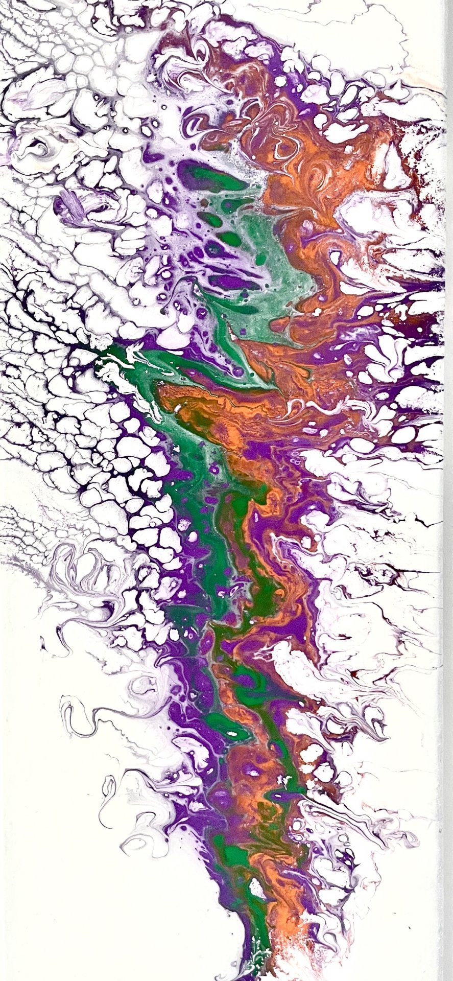 Purple Rain Evolution: Color Stream Painting by Richard Nyarko